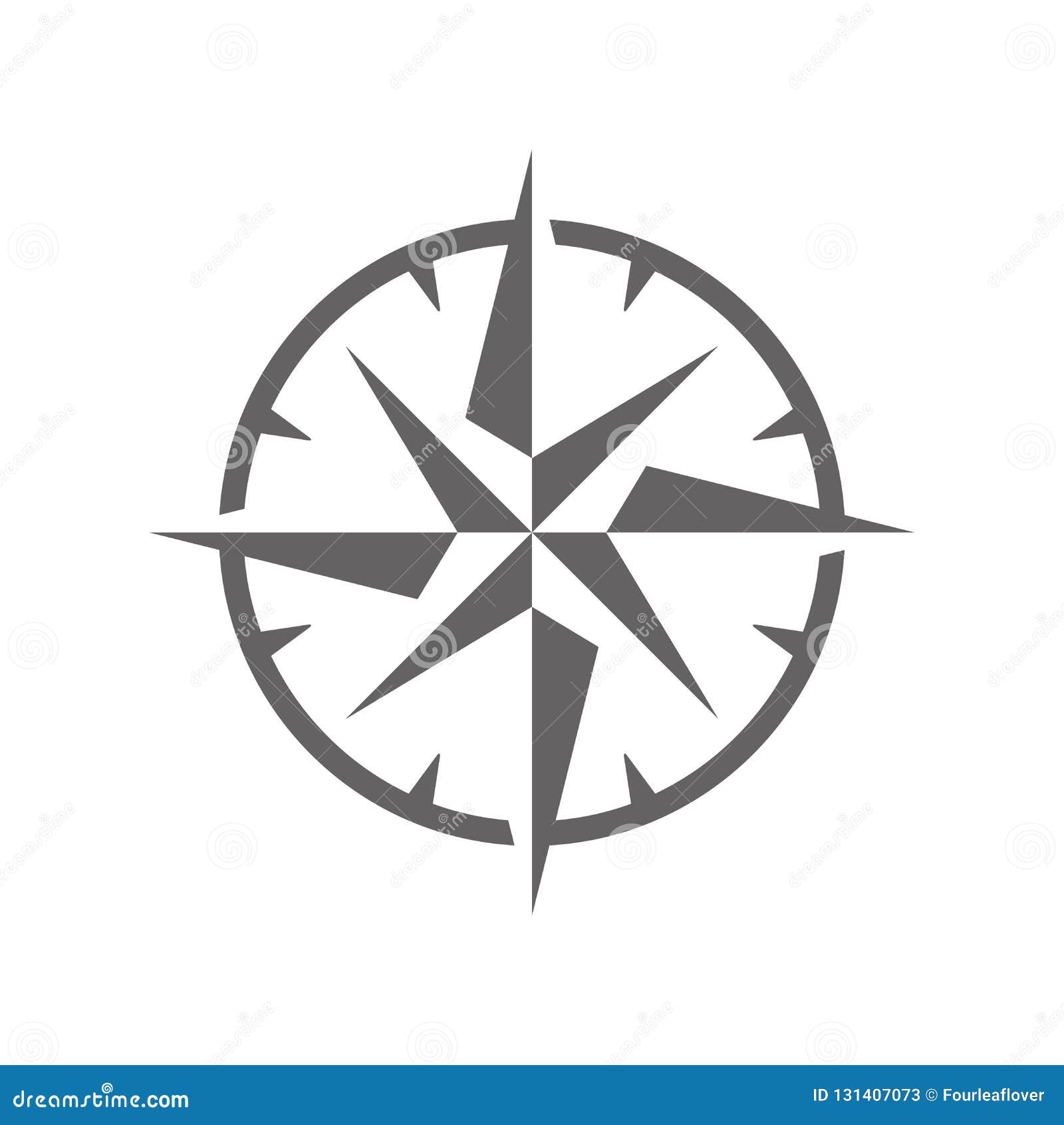 Vector Wind Rose Symbol Icon Stock Vector - Illustration of sign ...