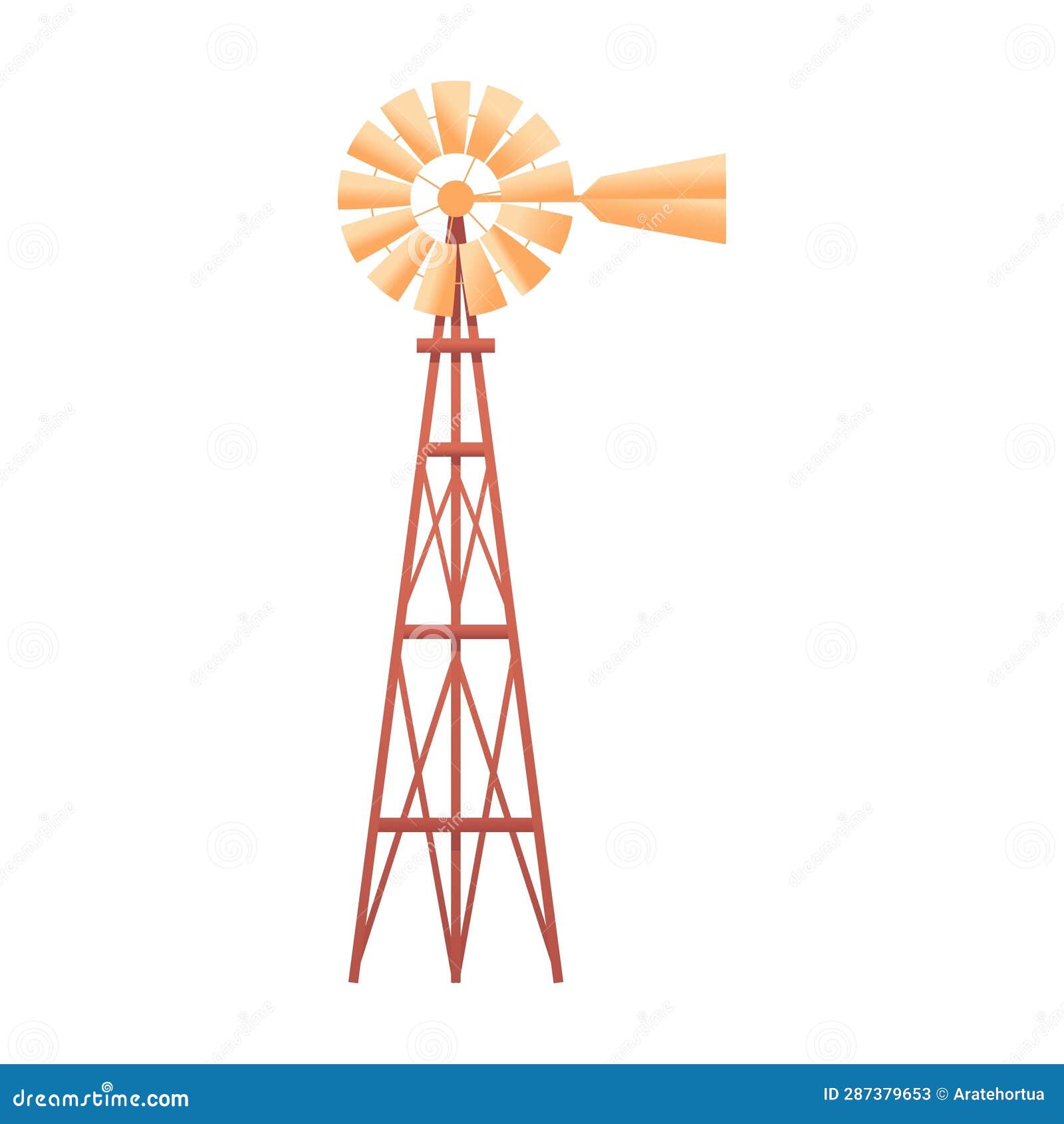 Set Of Windmill Cartoon Vector Illustration | CartoonDealer.com #247401184