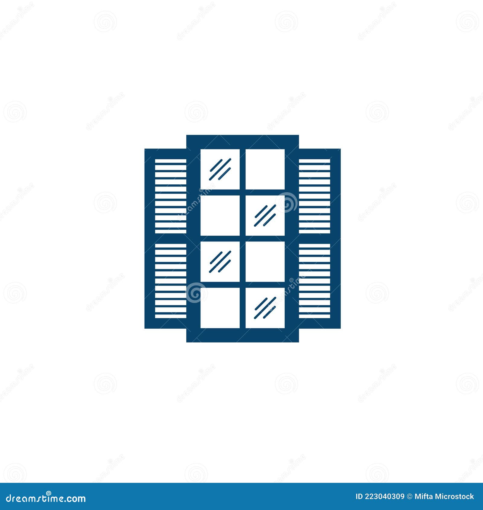 Vector Window Design Template Modern Stock Vector - Illustration of ...