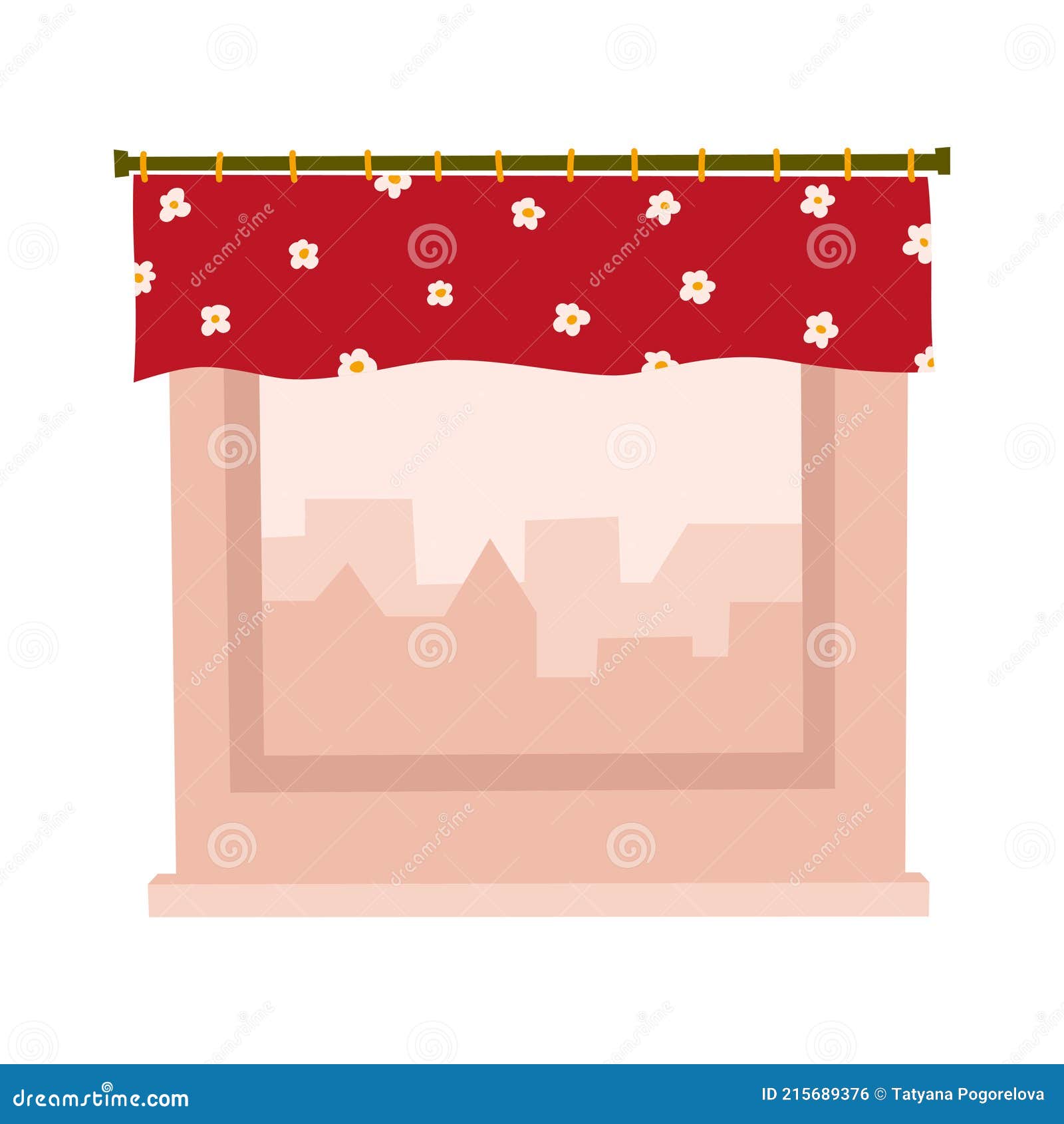 Vector Window in Flat Style, Vector Flat Window, Icon on White ...