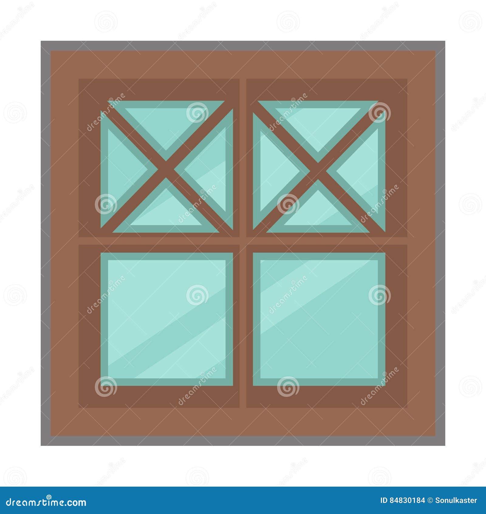 Vector Window for Interior and Exterior Design Use. Stock Vector ...