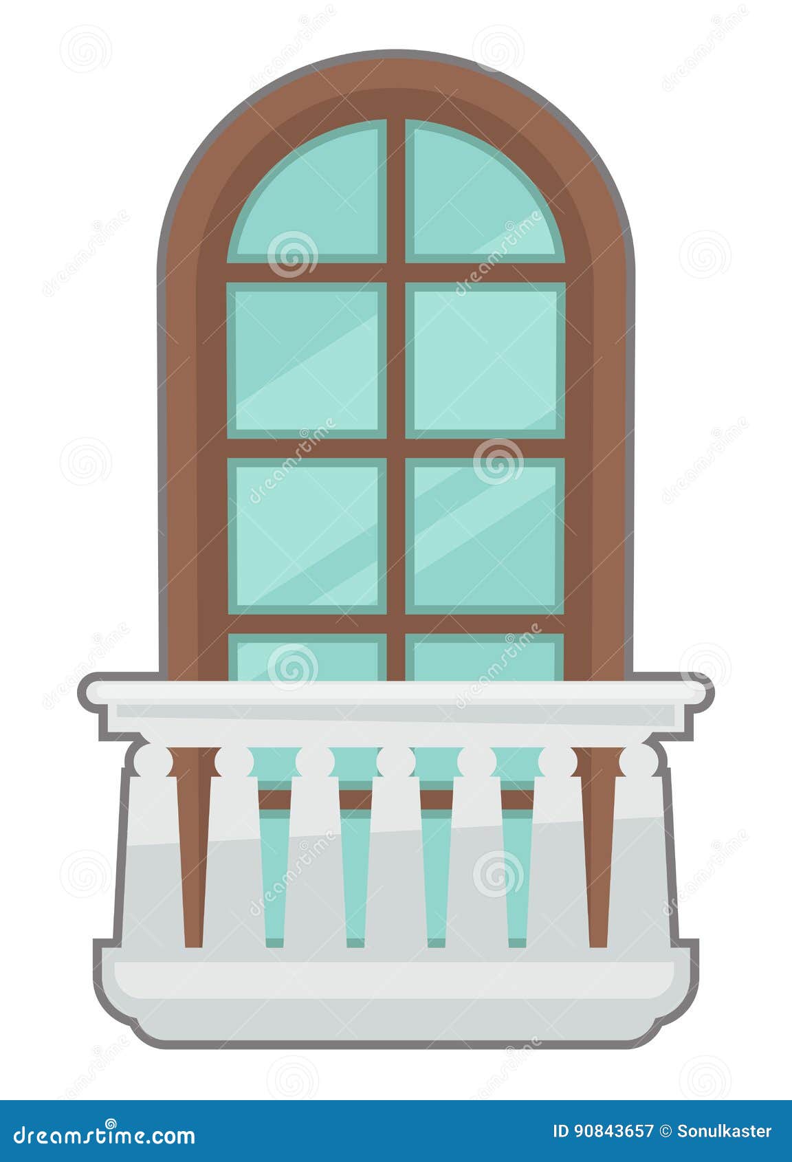 Vector Window for Interior and Exterior Design Use. Stock Vector ...