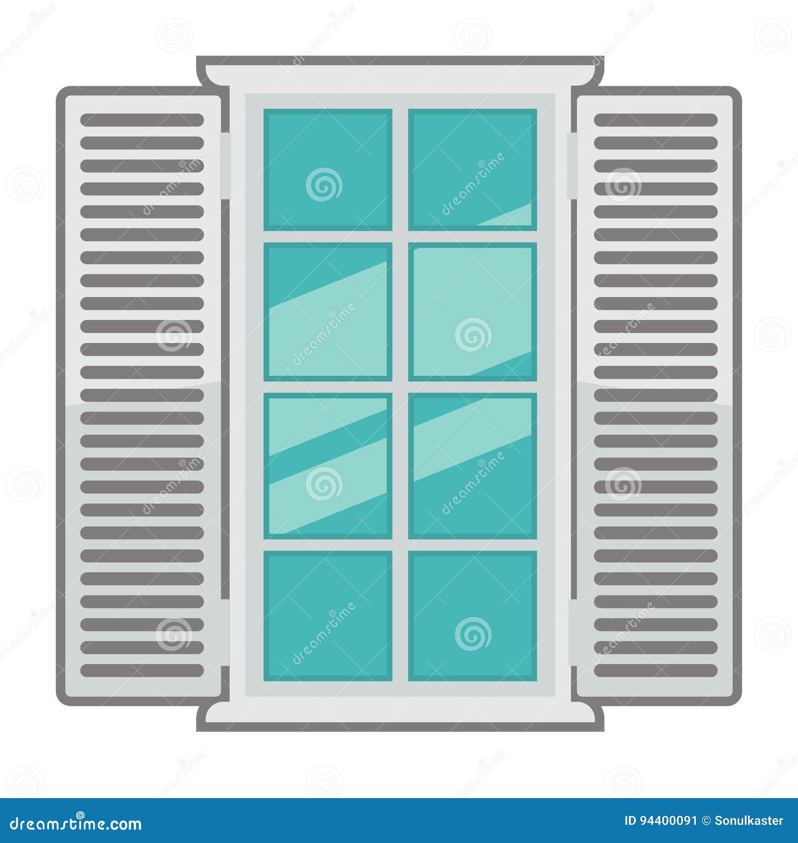 Vector Window for Interior and Exterior Design Use. Stock Vector ...