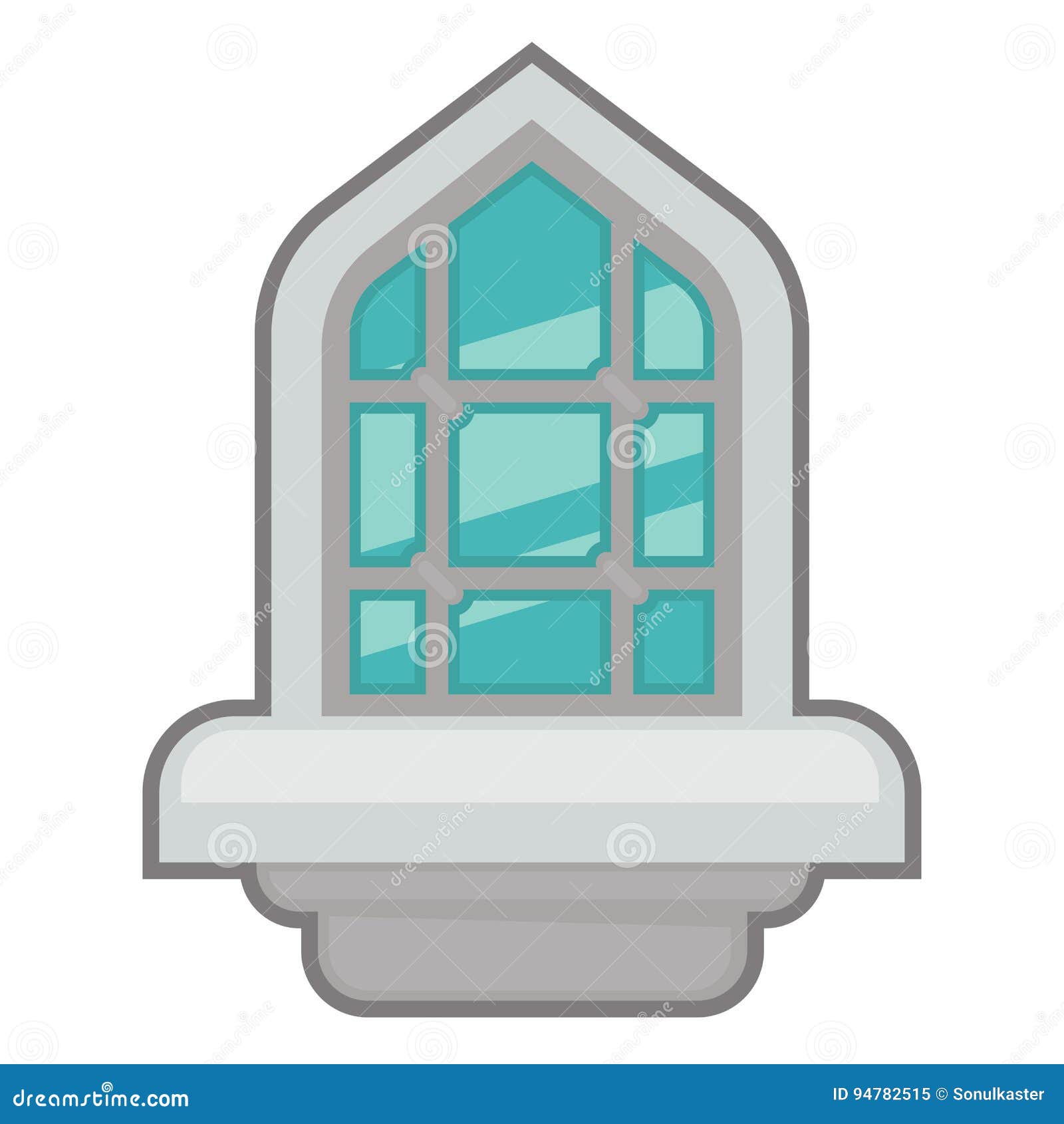 Vector Window for Interior and Exterior Design Use. Stock Vector ...