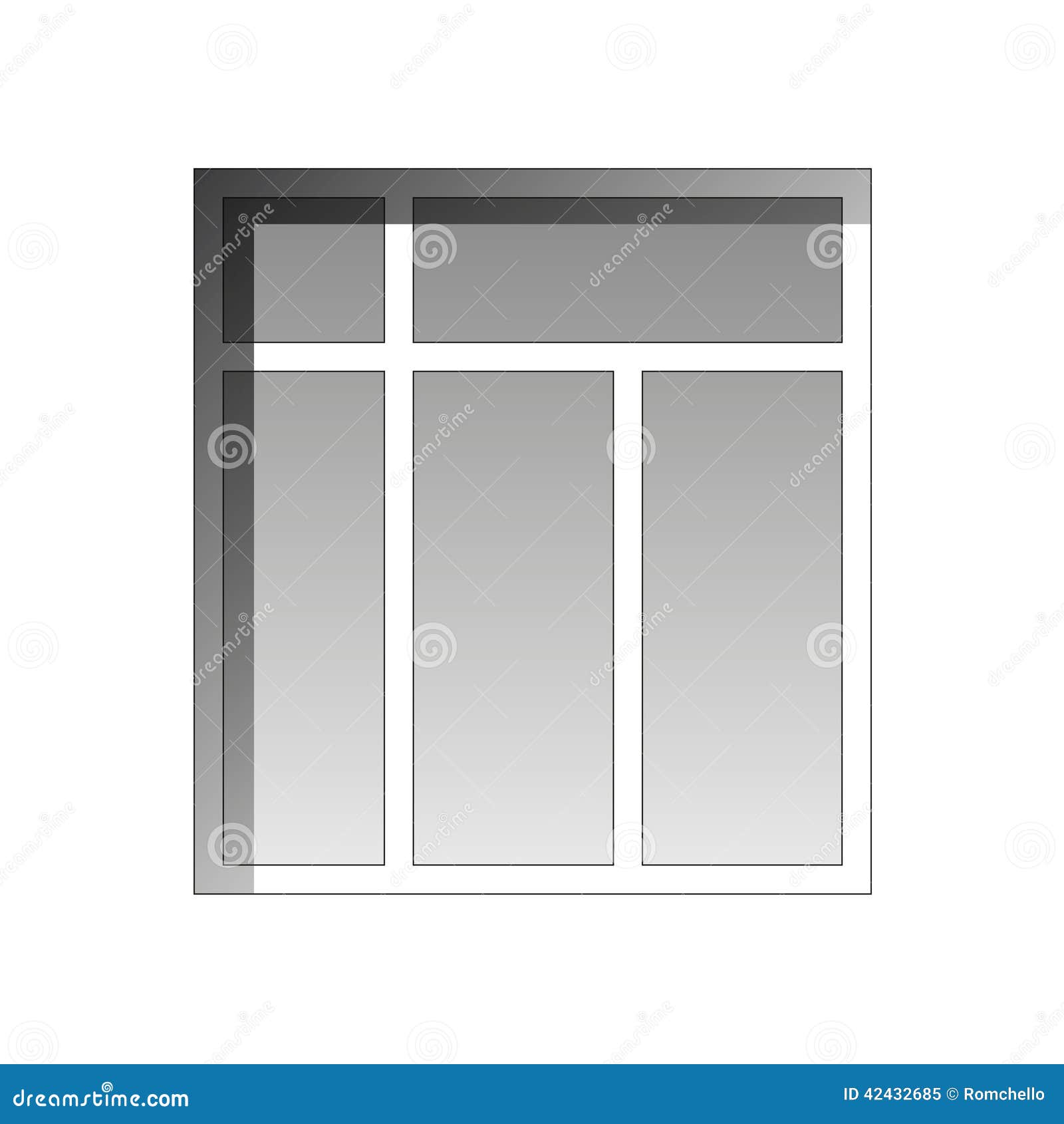 Vector window stock illustration. Illustration of home - 42432685