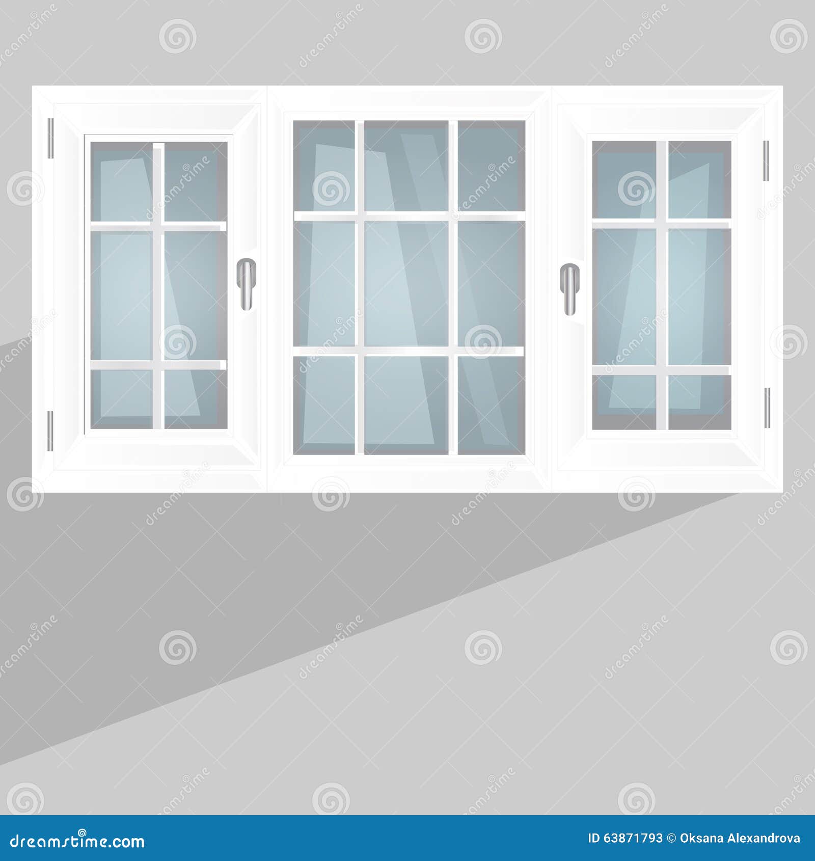 Vector Windows Plastic Glosed Stock Vector - Illustration of arrow ...