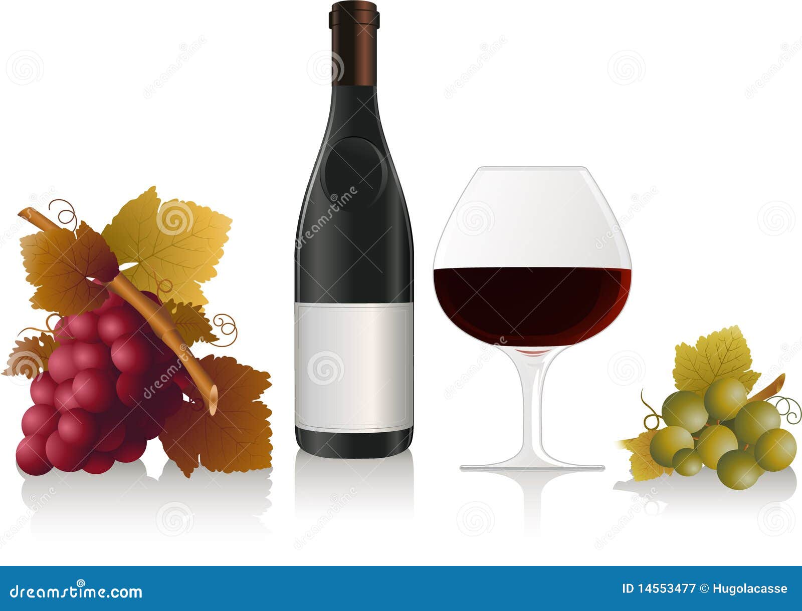 Vector wine element stock illustration. Illustration of graphic - 14553477