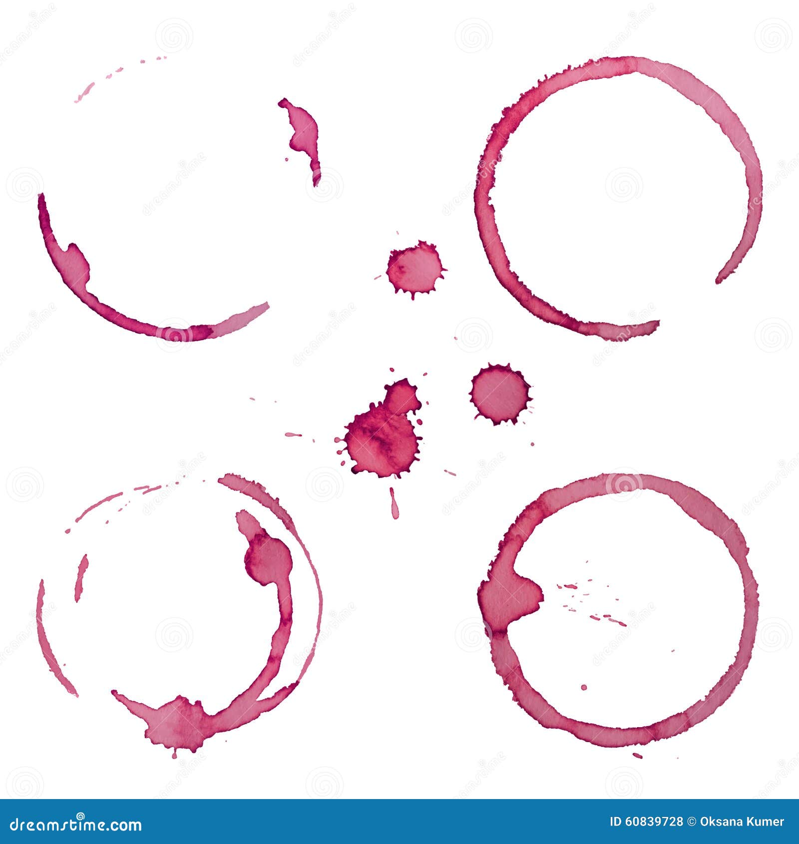 Vector Red Rings Isolated On White Background, Pain Or Sound Symbol ...