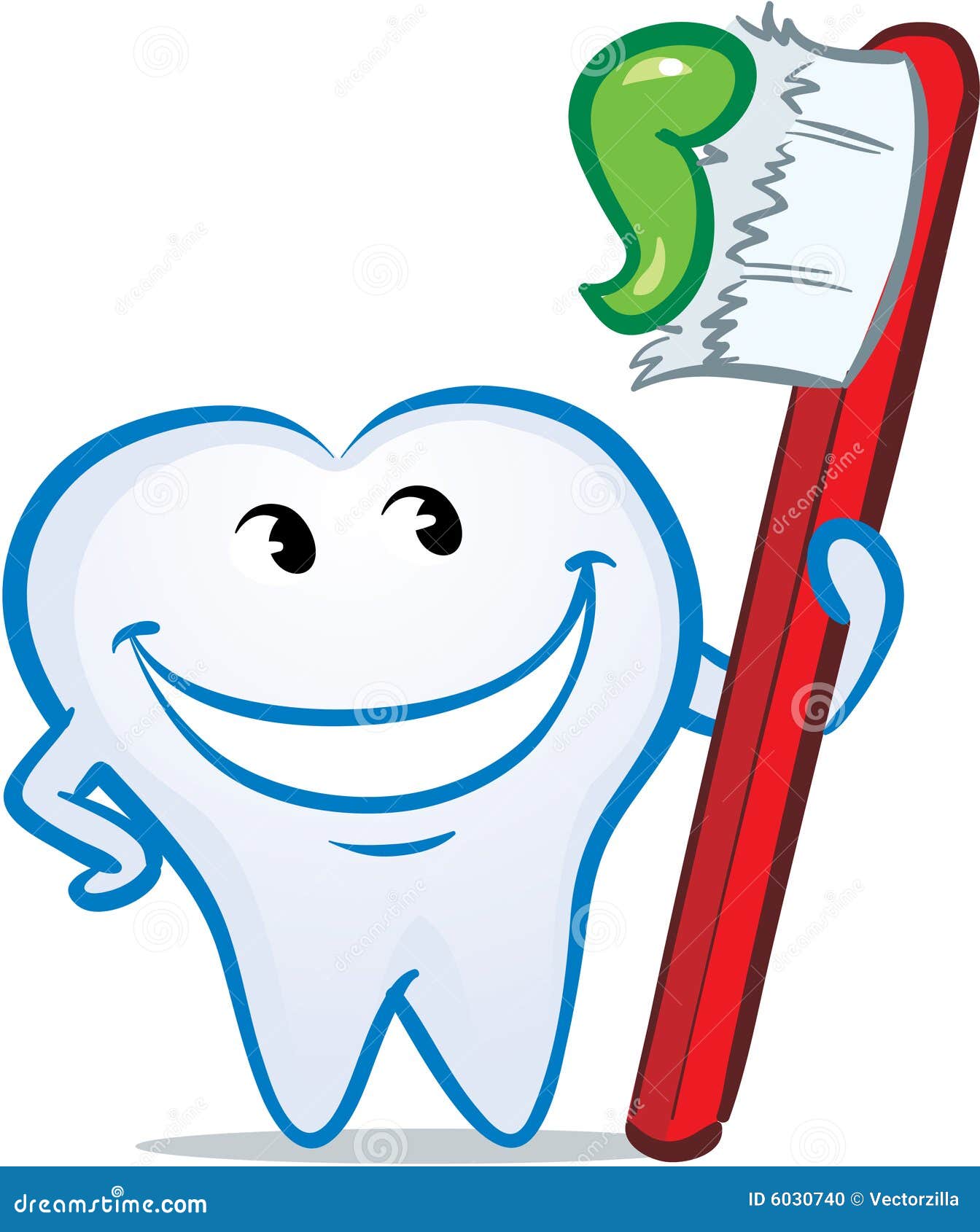 Vector Winking Happy Smiling Tooth Stock Vector - Illustration of molar ...