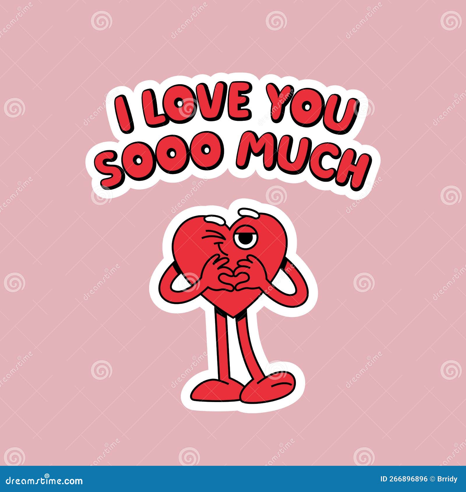 Winking Heart Sticker, Emoji Smiling Face, Emoticon Cartoon Vector ... Winking Heart Sticker, Emoji Smiling Face, Emoticon Cartoon Vector ...