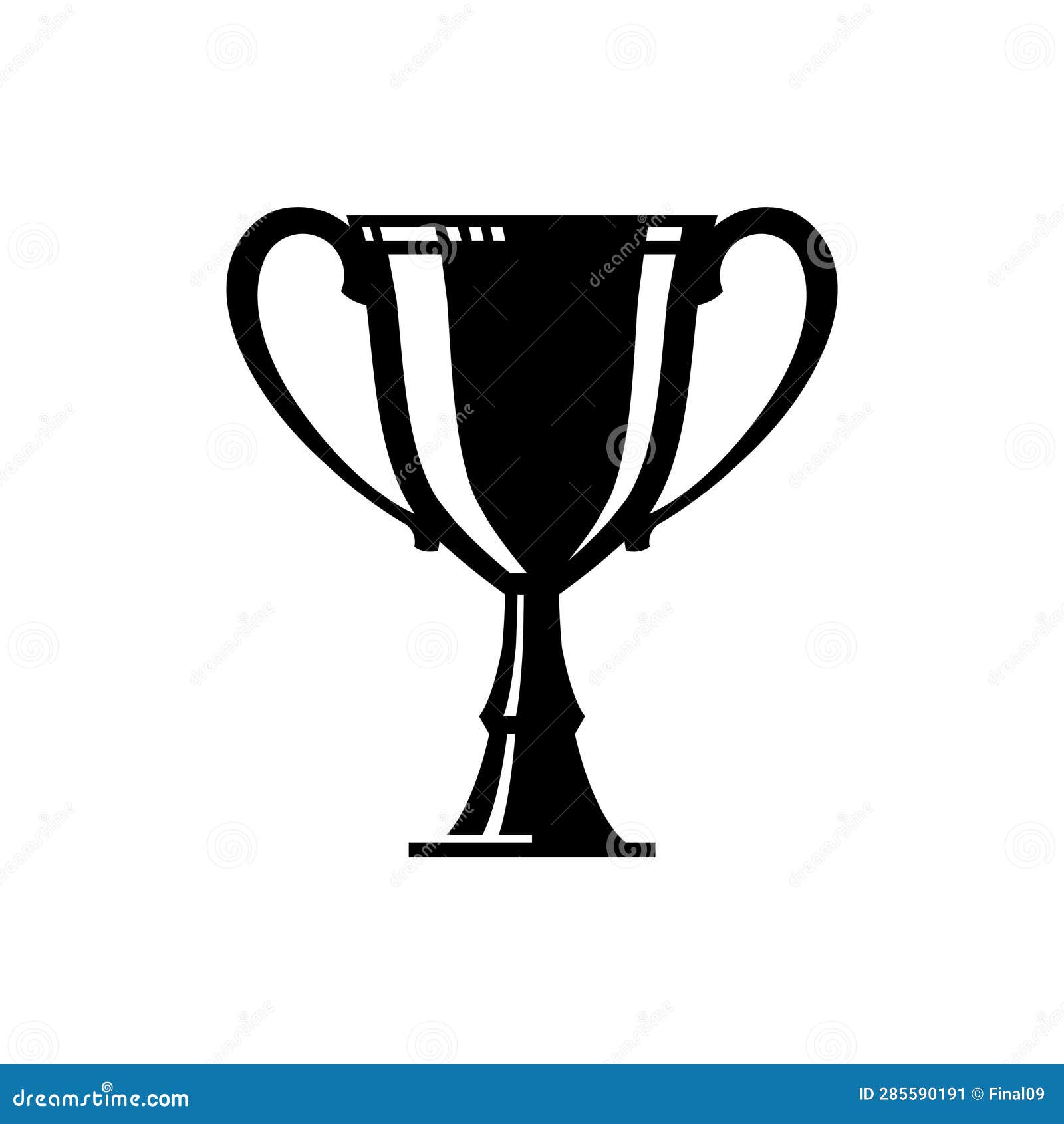 Vector Winner Cup. Trophy Line Icon. Symbol or Emblem Stock Vector ...