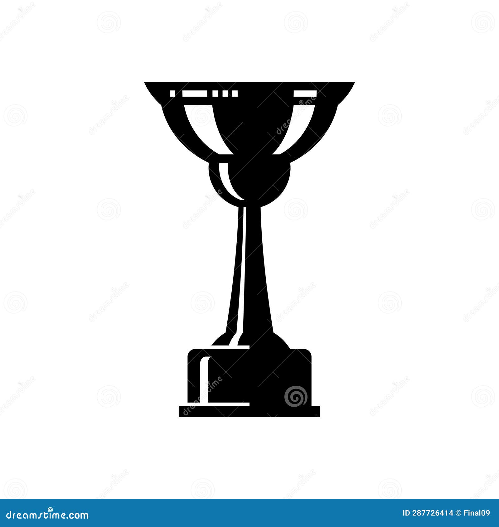 Vector Winner Cup. Trophy Line Icon. Symbol or Emblem Stock Vector ...