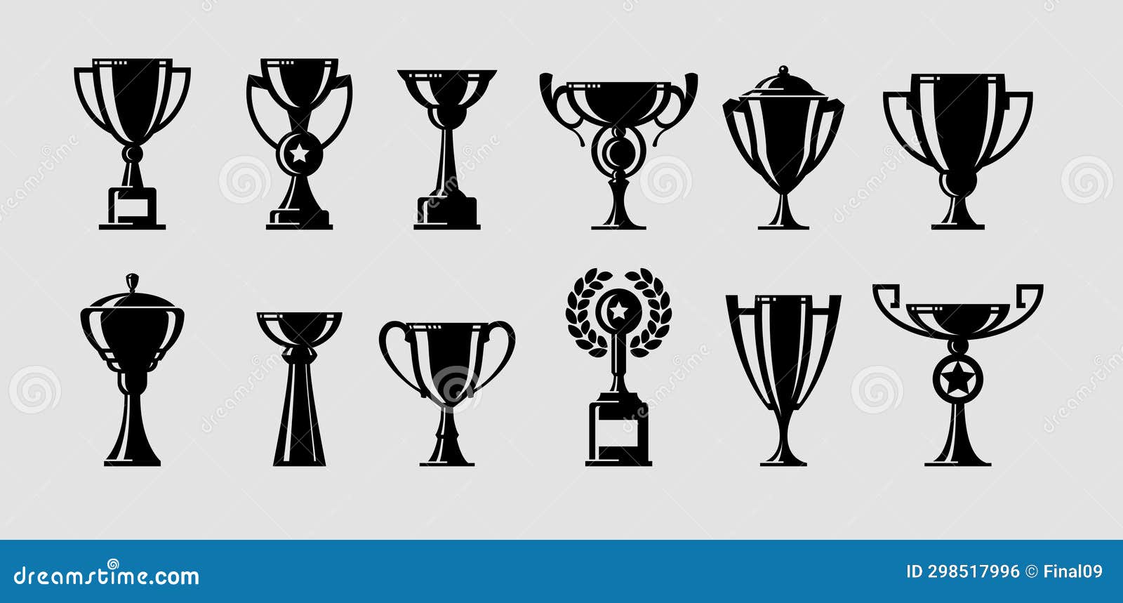 Vector Winner Cup. Trophy Set Icons. Symbol or Emblem Stock ...
