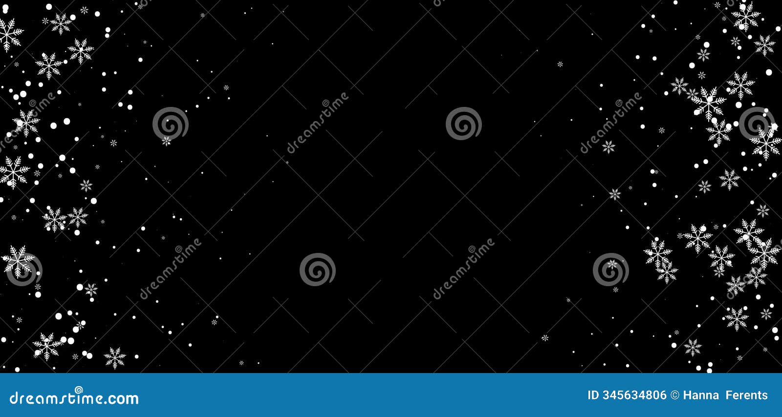 Vector Winter Background Featuring Snowflake Pattern. White Snow Top ...