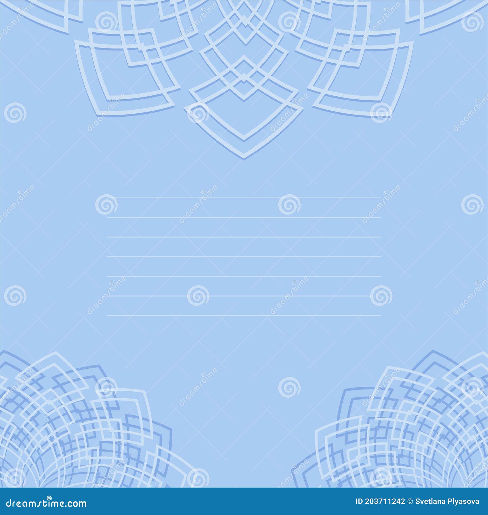 Vector Winter Blue Template for Postcard, Invitations Stock Vector ...
