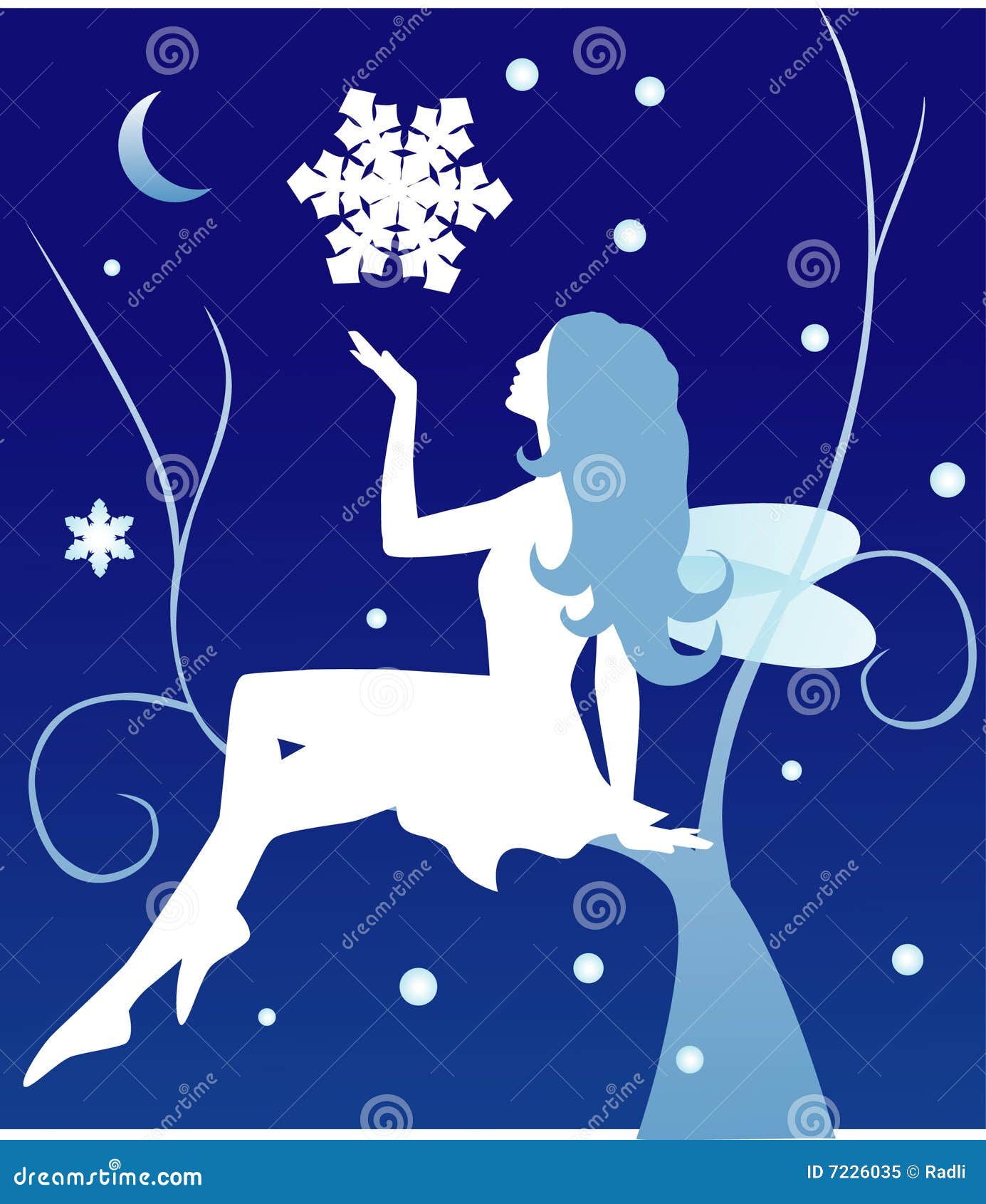 Winter Fairy Blue Background. Forest Of Spruce Trees. Snowing. The Big ...