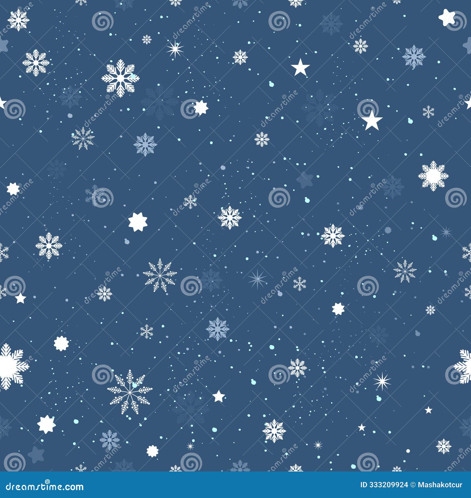 Vector Winter Pattern Snowfall Falling Snowflakes on Dark Blue ... Vector Winter Pattern Snowfall Falling Snowflakes on Dark Blue ...