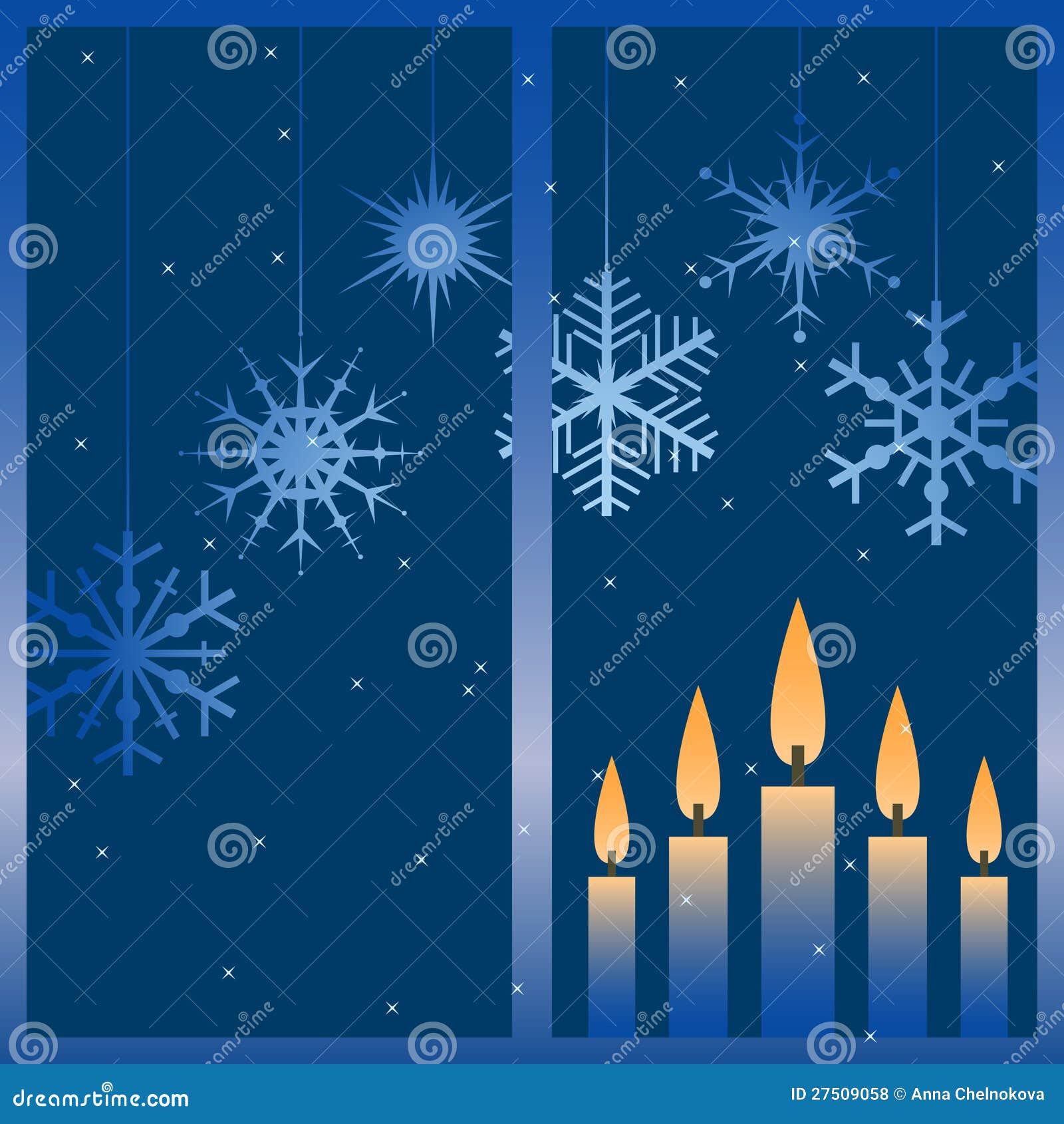 Vector winter window. stock vector. Illustration of nature - 27509058