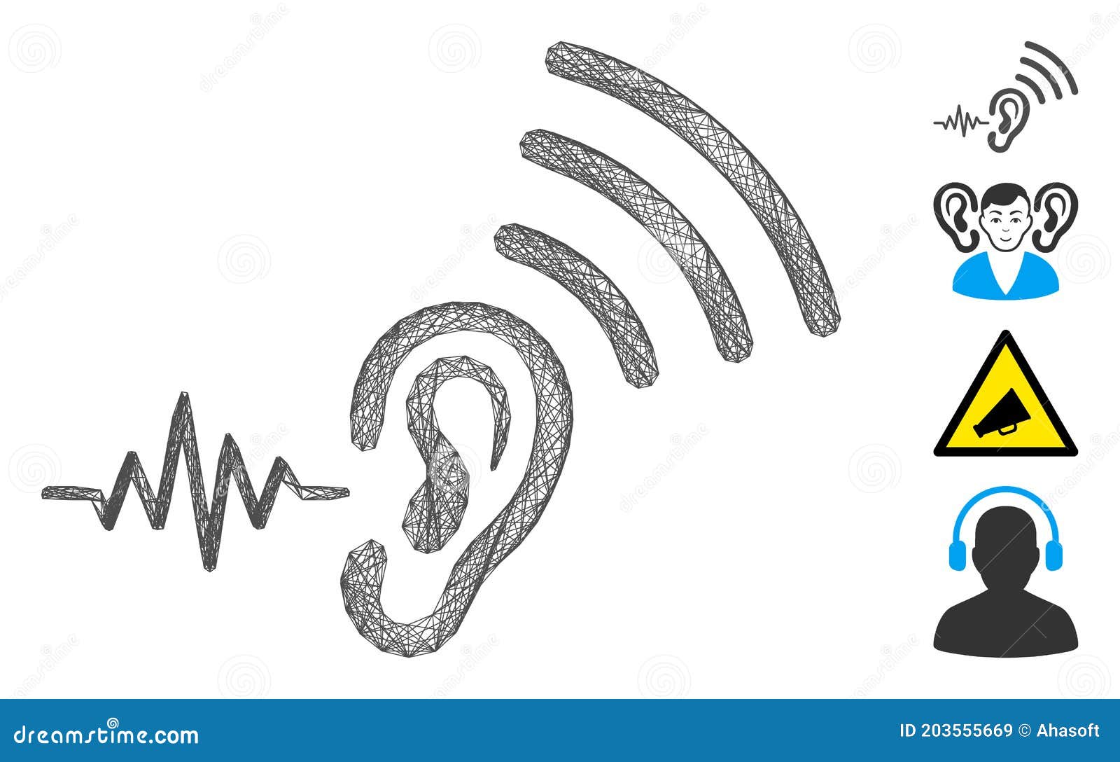 Hatched Listen and Transmit Vector Mesh Stock Illustration ... Hatched Listen and Transmit Vector Mesh Stock Illustration ...
