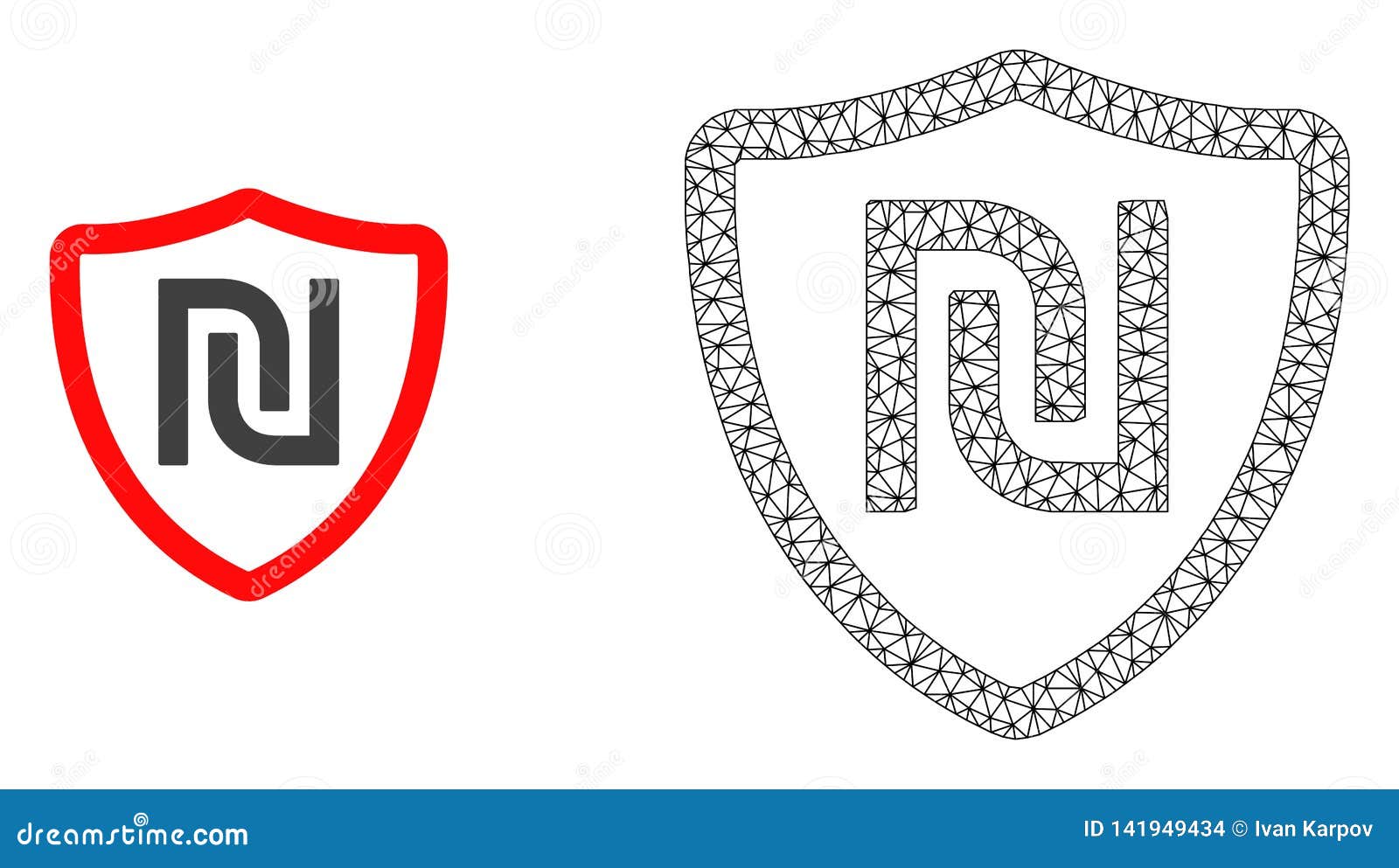 Vector Wire Frame Mesh Shekel Shield and Flat Icon Editorial Stock ... Vector Wire Frame Mesh Shekel Shield and Flat Icon Editorial Stock ...