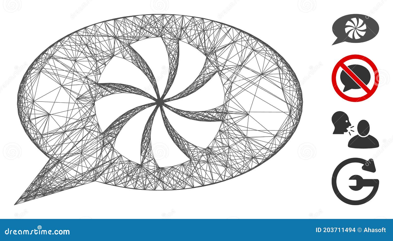 Network Refresh Message Vector Mesh Stock Illustration - Illustration ...