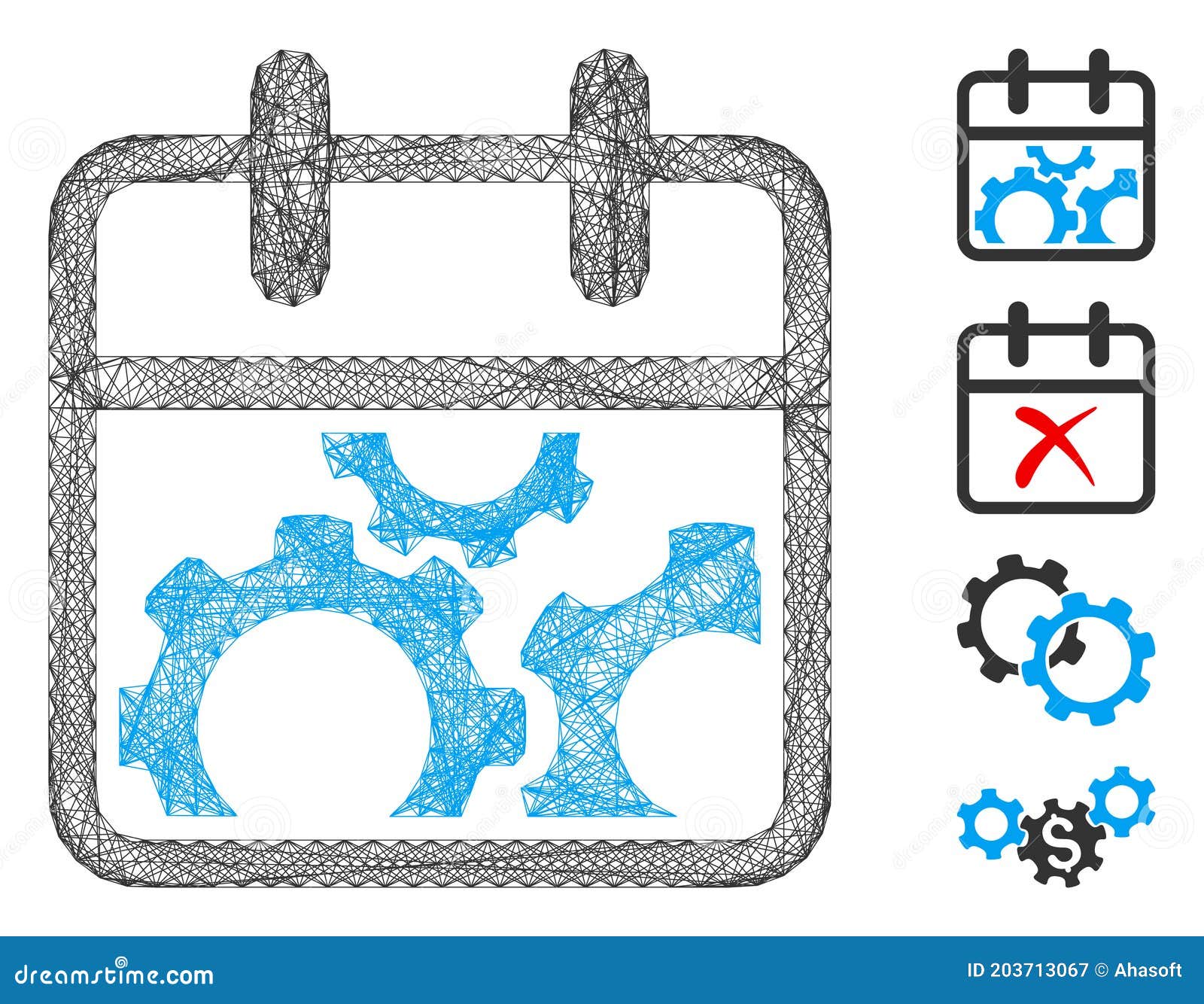 Network Technical Day Vector Mesh Stock Illustration - Illustration of ...