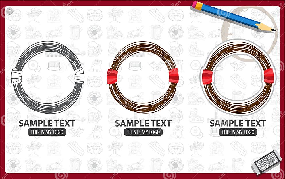 Vector wire logo stock vector. Illustration of black - 120743417