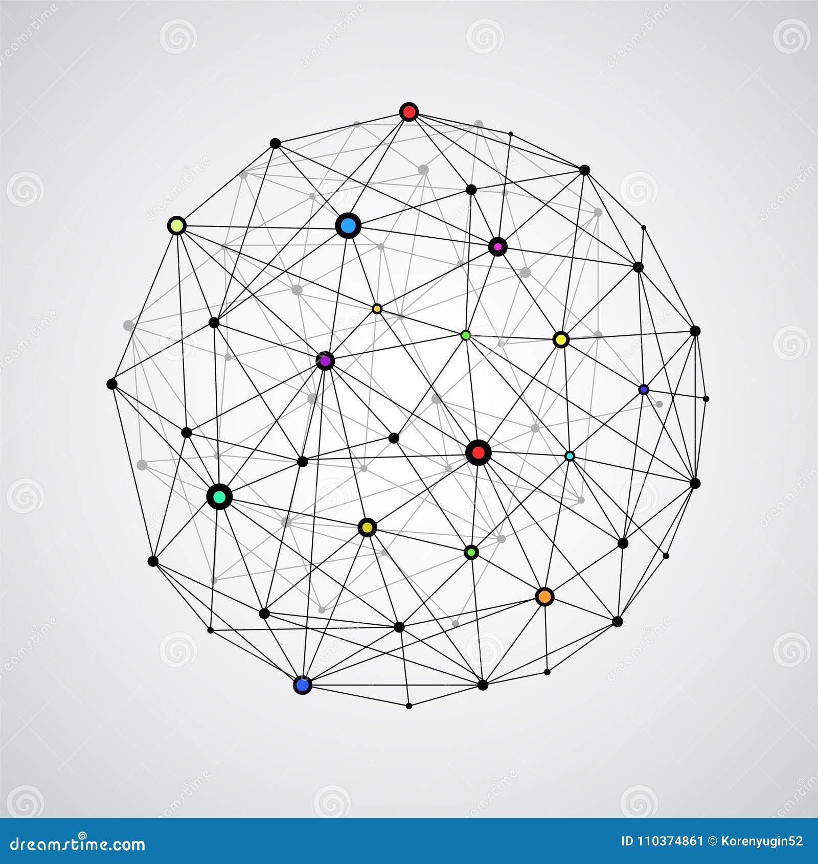Vector Wireframe Connecting Earth Sphere. Globe Connection Concept ...