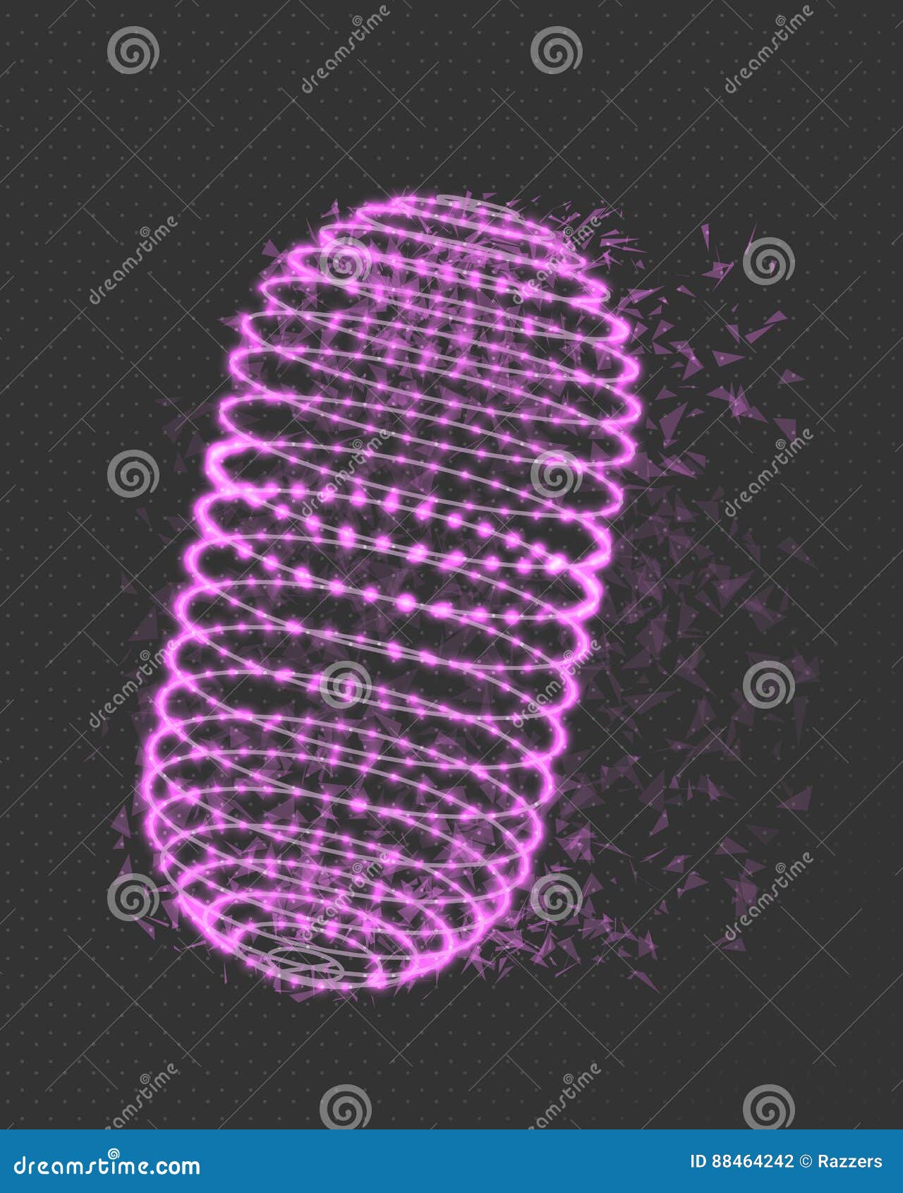 Vector Wireframe Mesh Cylinder Ilustración del Vector - Ilustración de ...