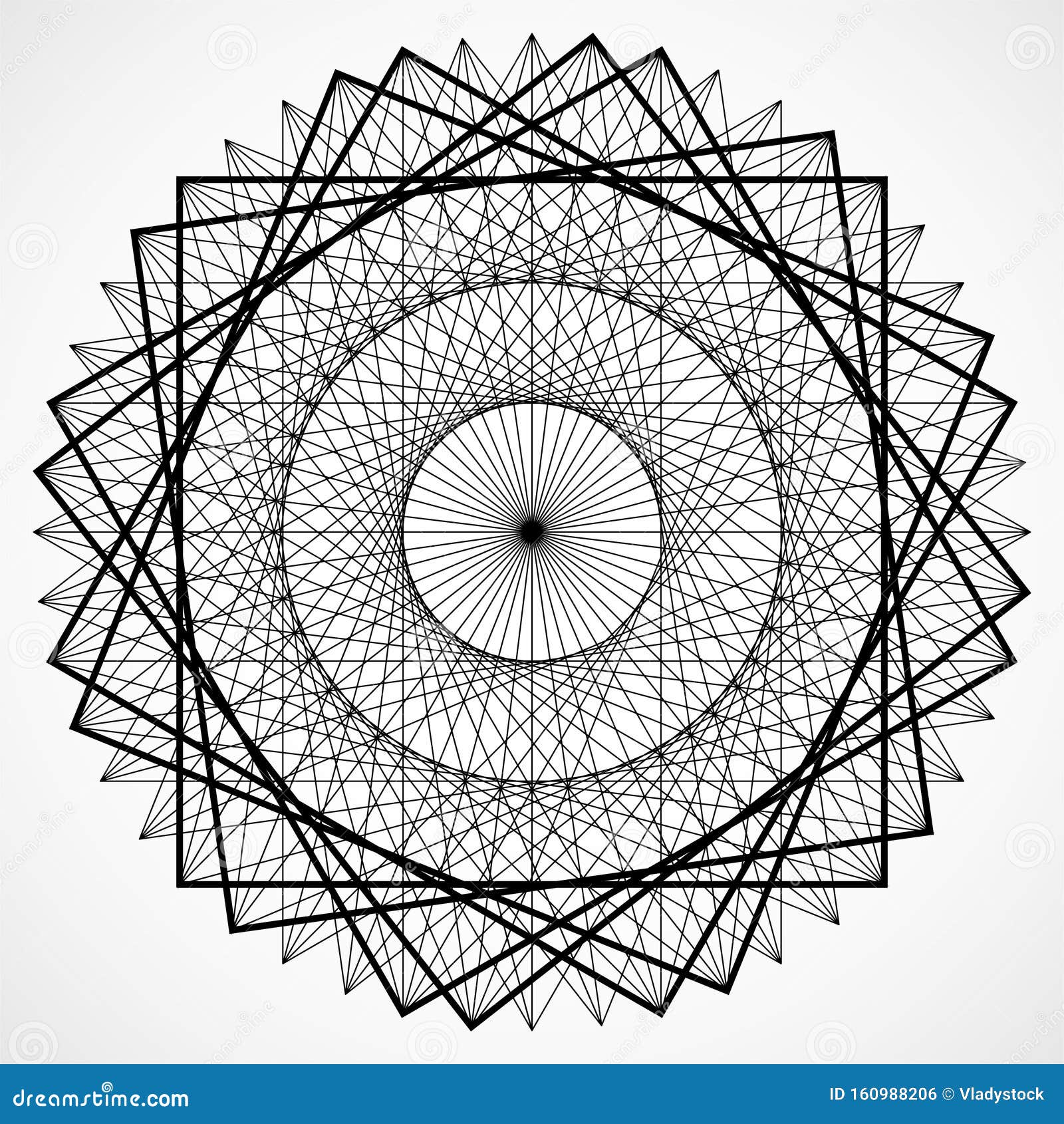 Vector Wireframe Polygonal Element Stock Vector - Illustration of ...