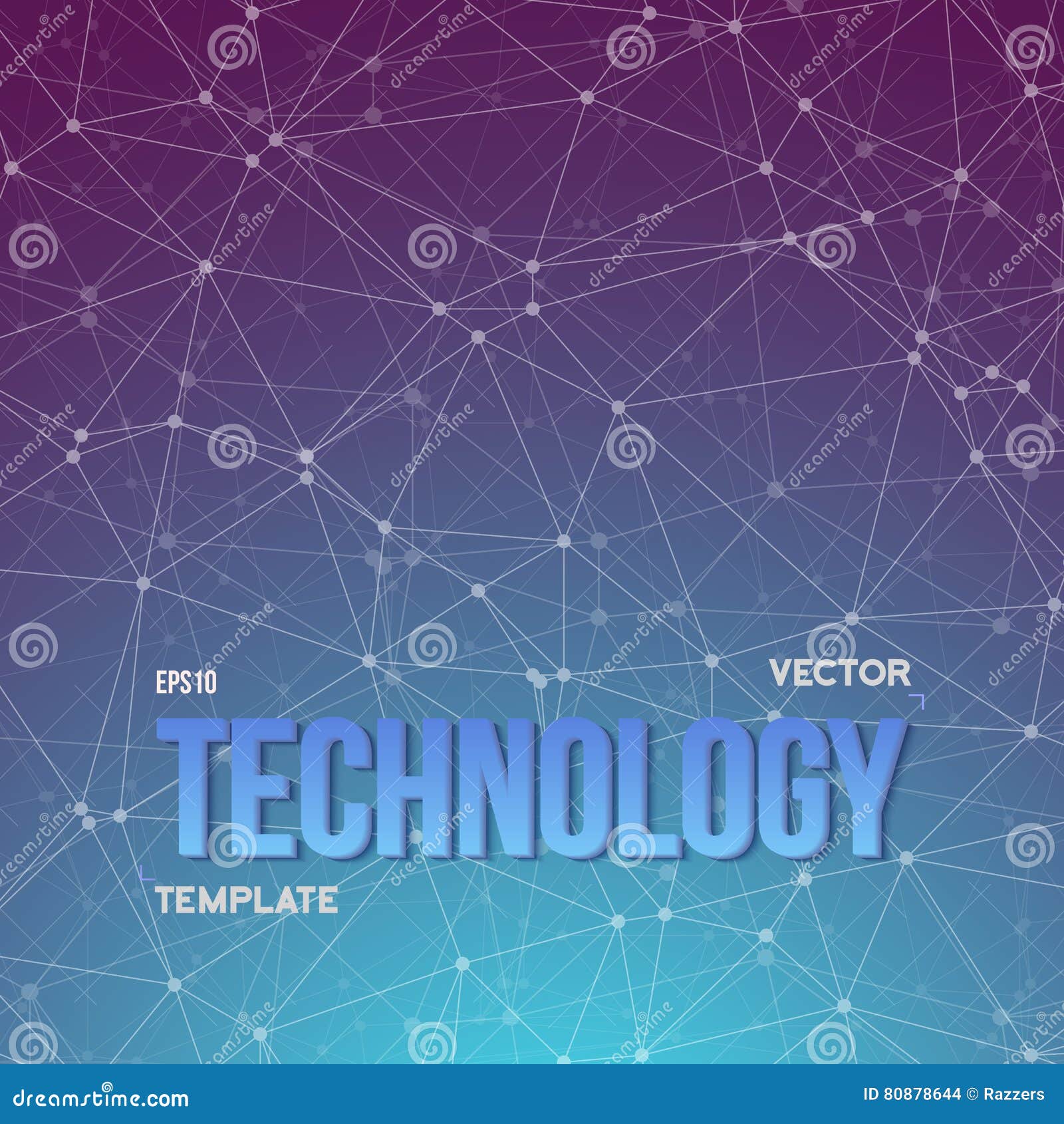 Vector Wireframe Technology Background Stock Vector - Illustration of ...