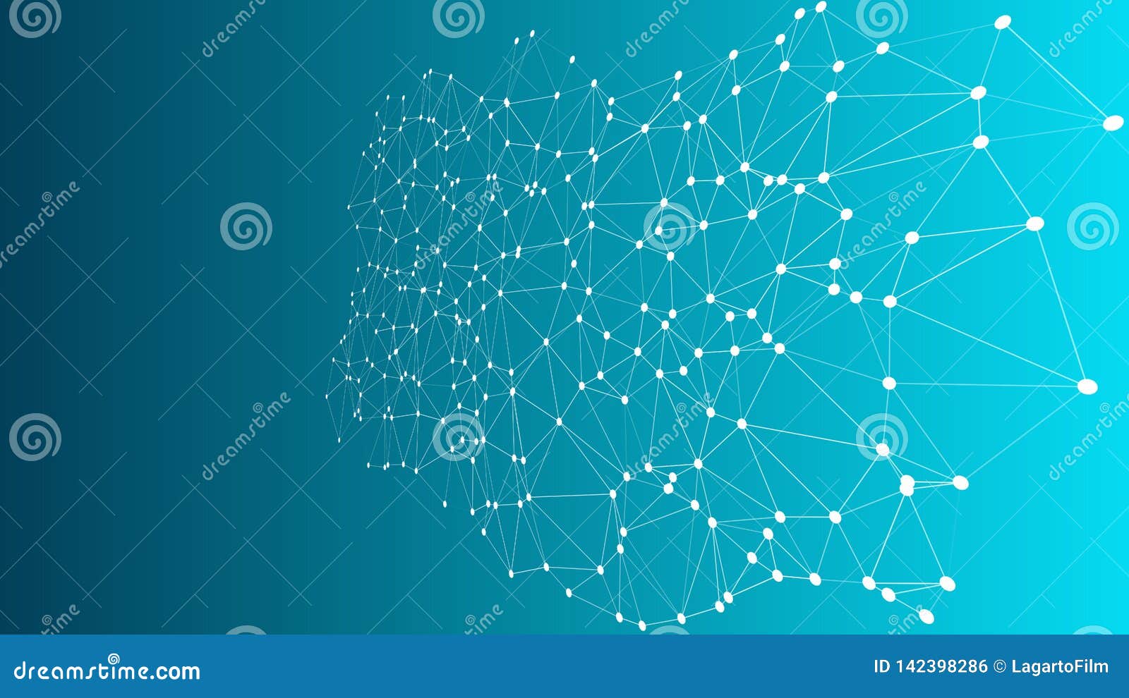 Vector Wires Shapes Background, Connected Line and Dots 3d Pattern ...