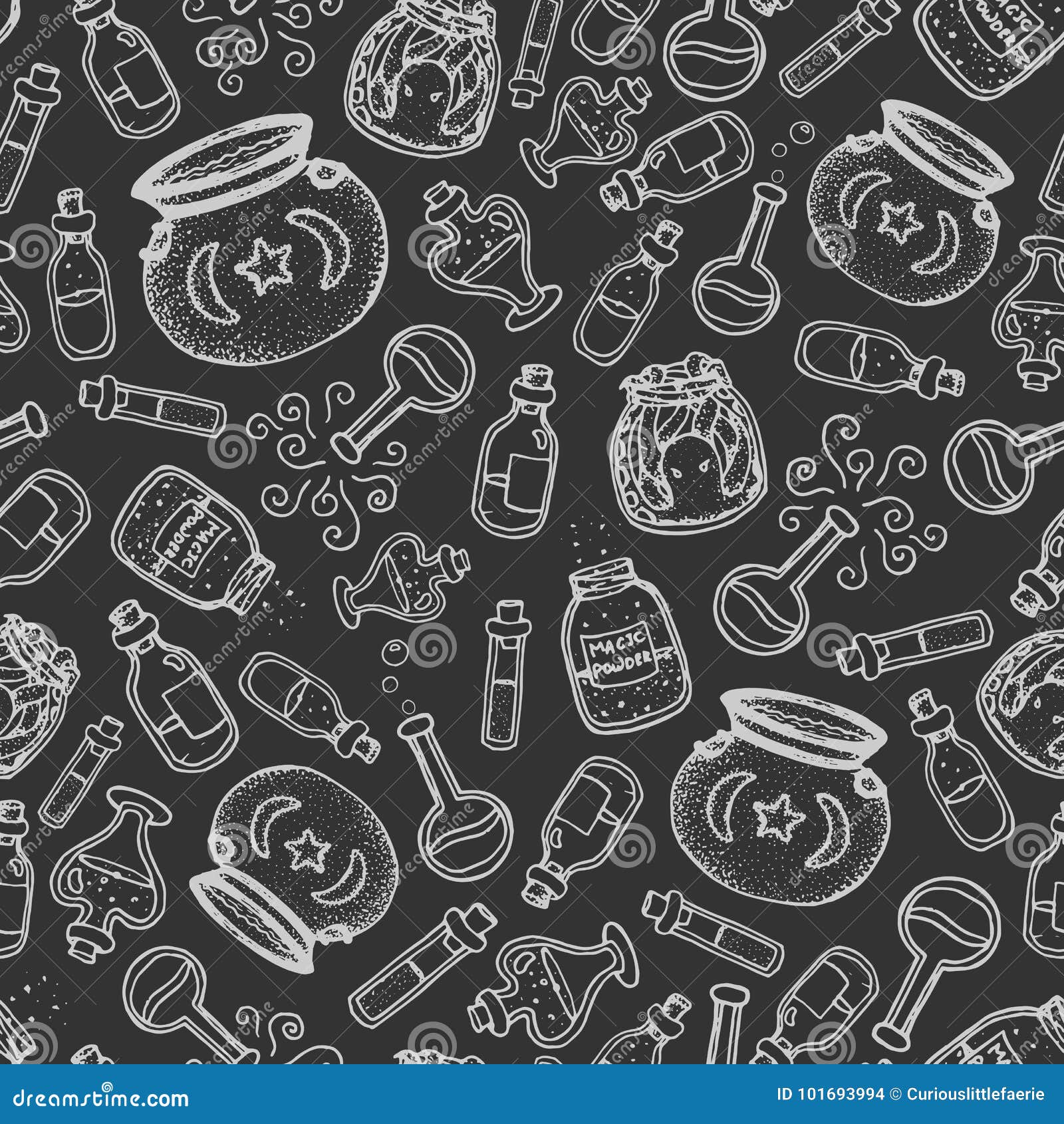 Gray Outline Contour Isometry Plastic Bricks Seamless Pattern ...