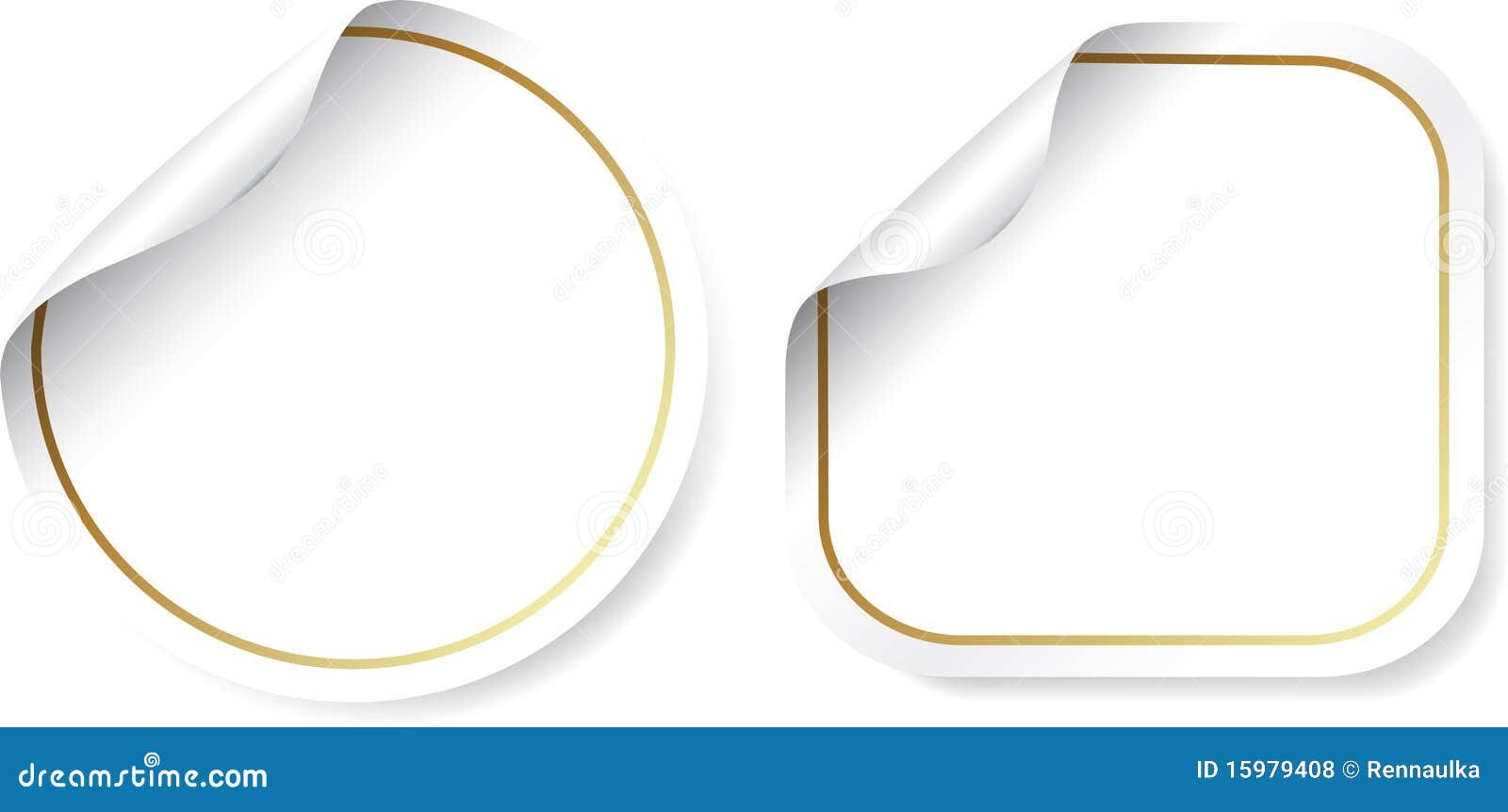 Vector witte stickers vector illustratie. Illustration of illustratie ...