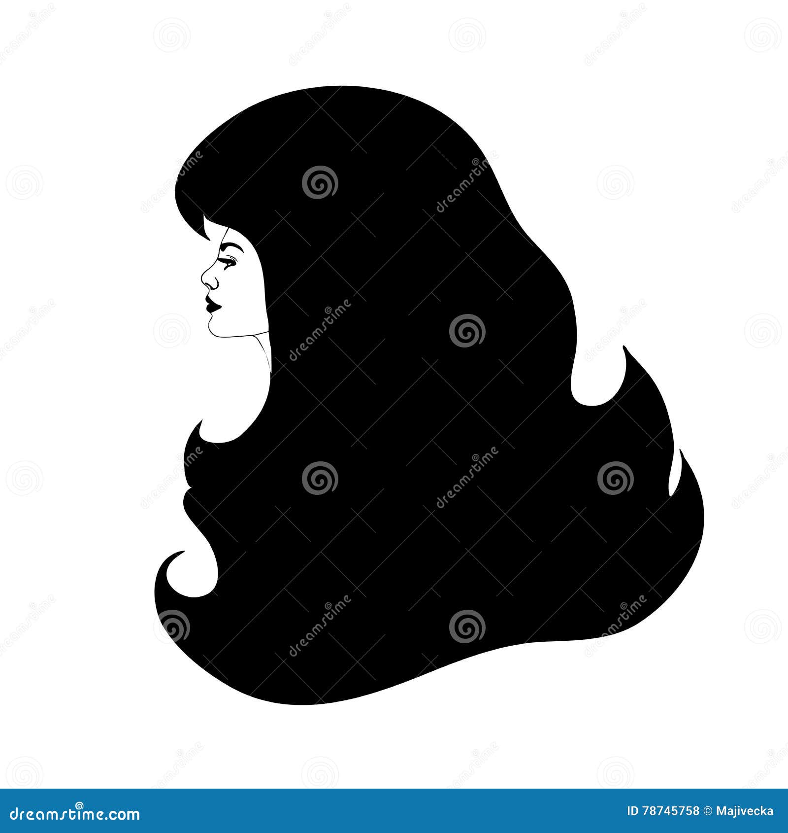 Vector of woman. stock illustration. Illustration of female - 78745758
