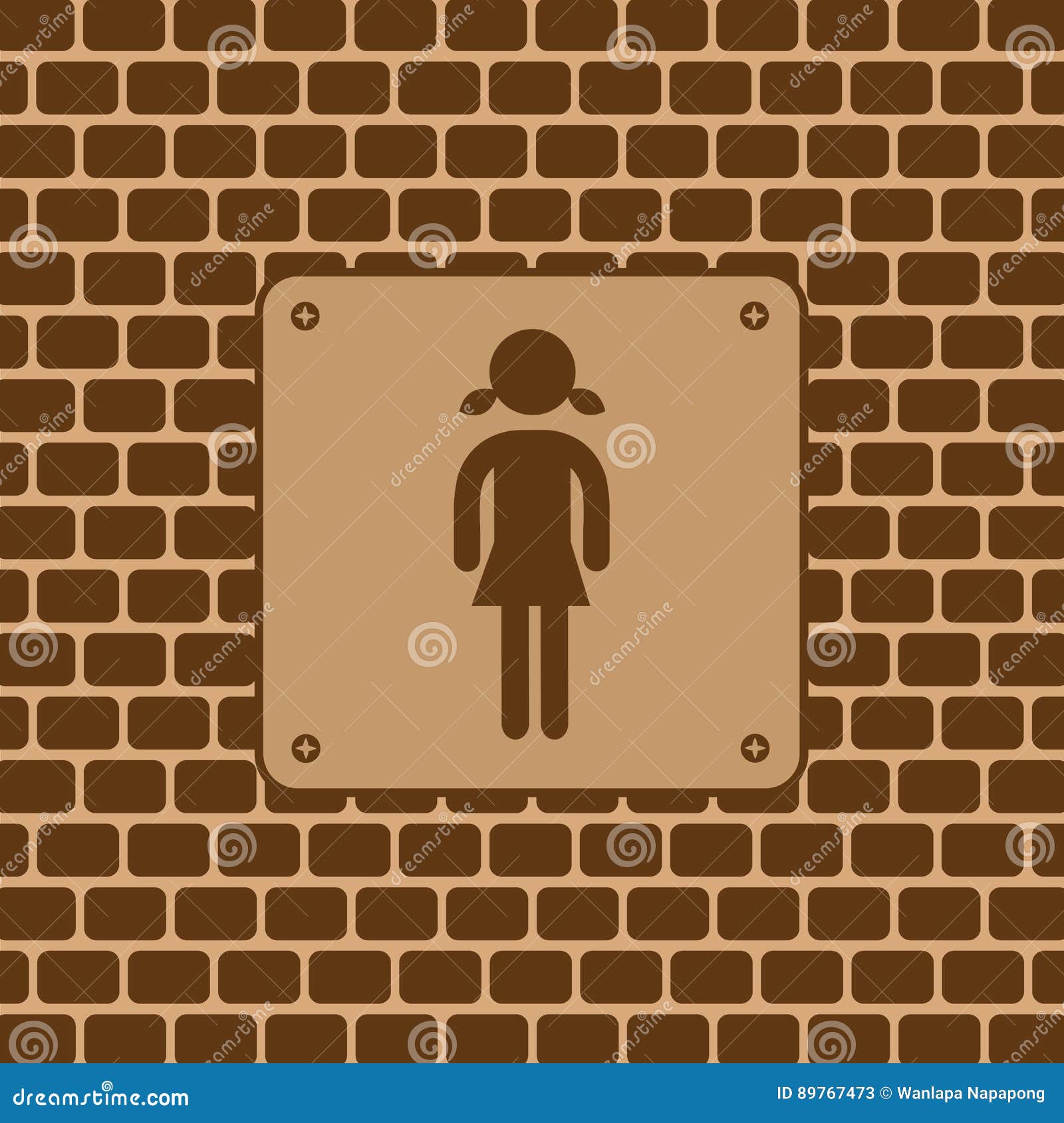 Vector woman restroom sign stock vector. Illustration of restroom ...