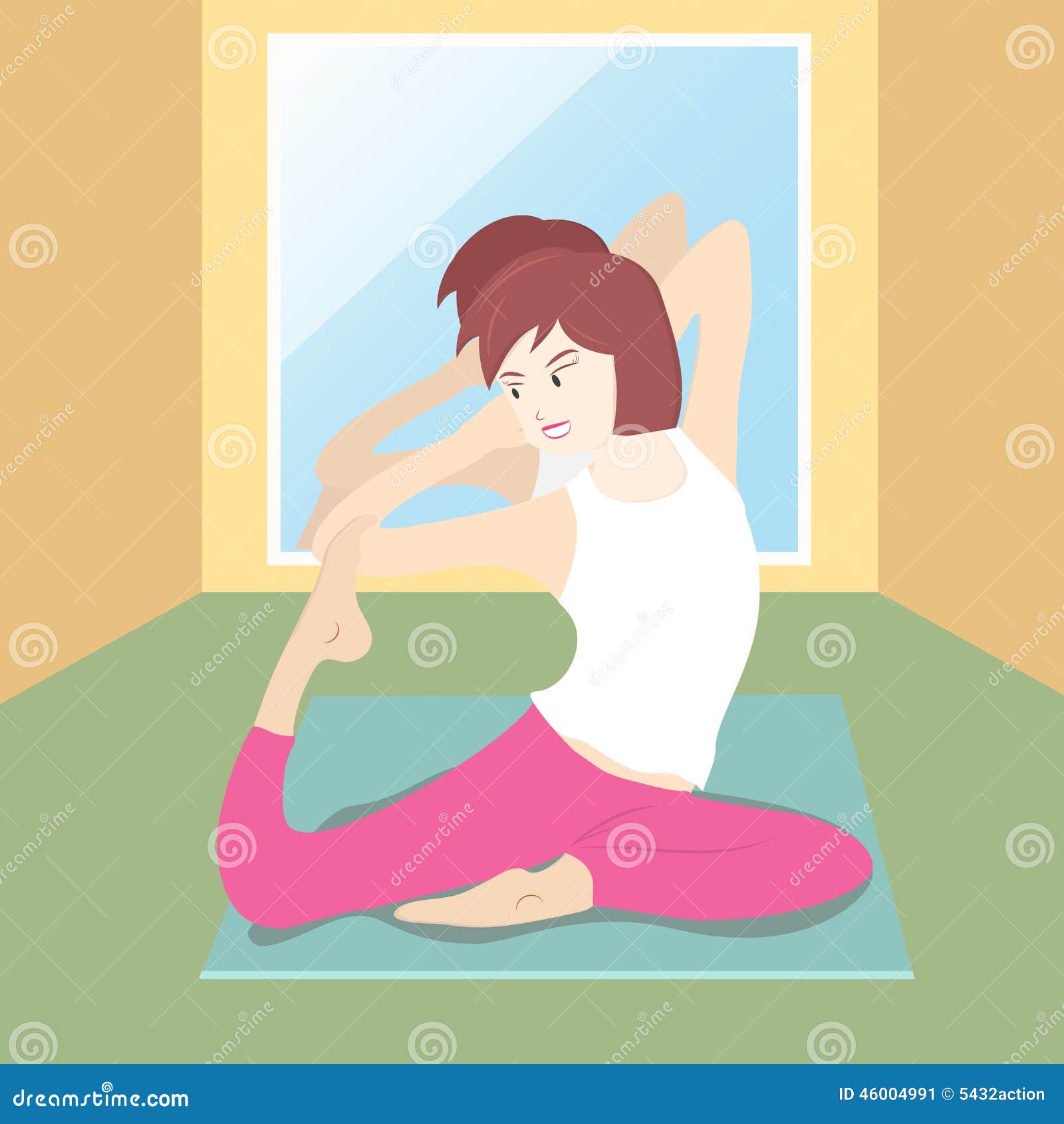 Vector of Women in Yoga Post Stock Vector - Illustration of healthy ...