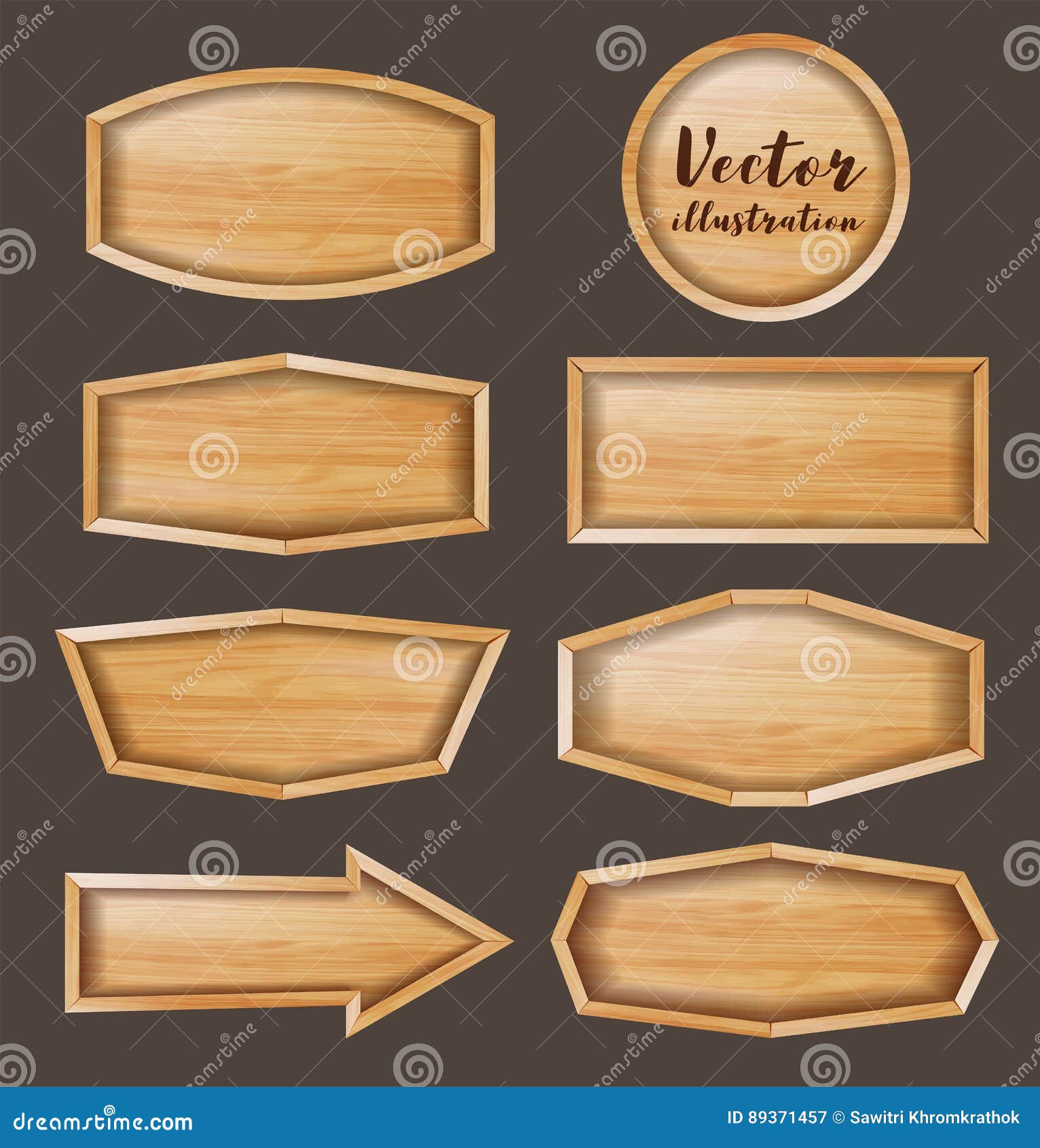 Vector Wood Sign Background | CartoonDealer.com #89371457