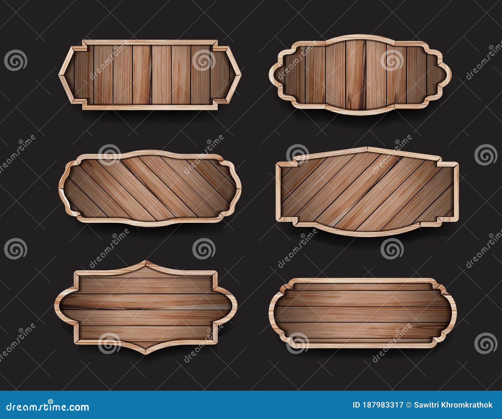 Wood Board Sign Vector Wooden Sign Board Vector Art, Icons, And