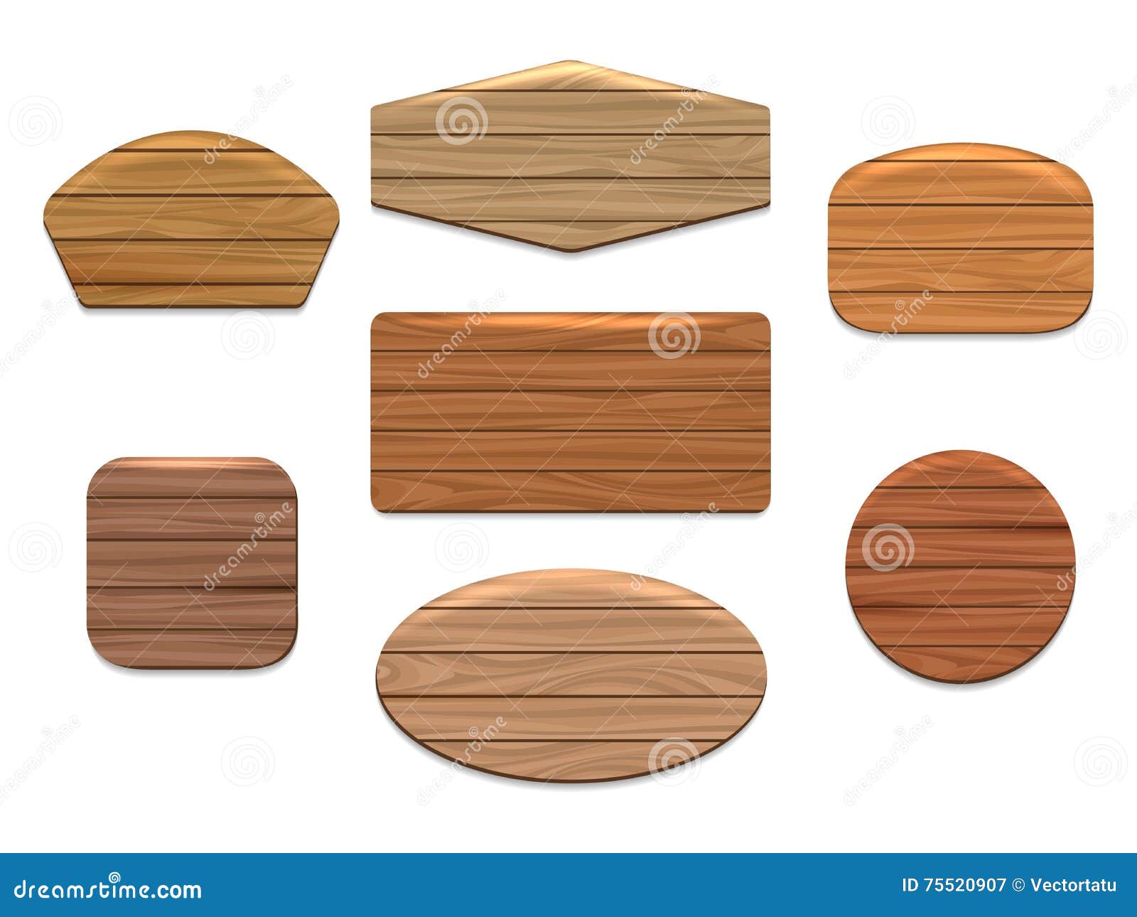 Vector Wood Signs | CartoonDealer.com #75520907