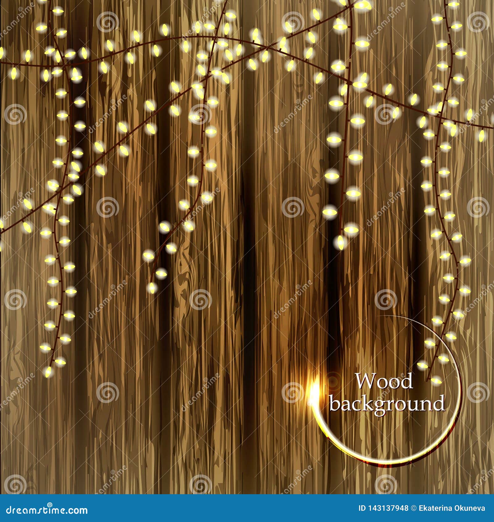 Vector Wood Texture with Lights. EPS 10 Illustration Stock Vector ...
