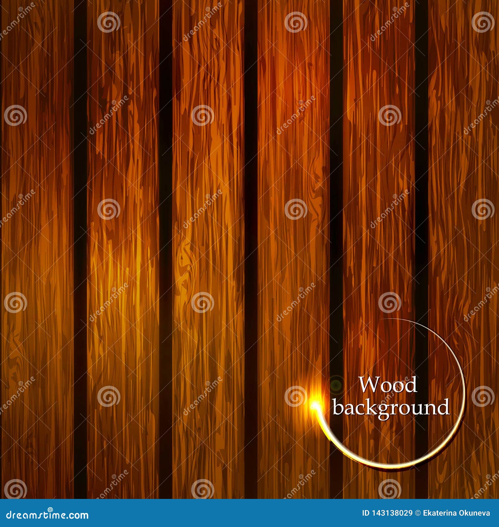 Vector Wood Texture with Text. EPS 10 Illustration. Stock Vector ...