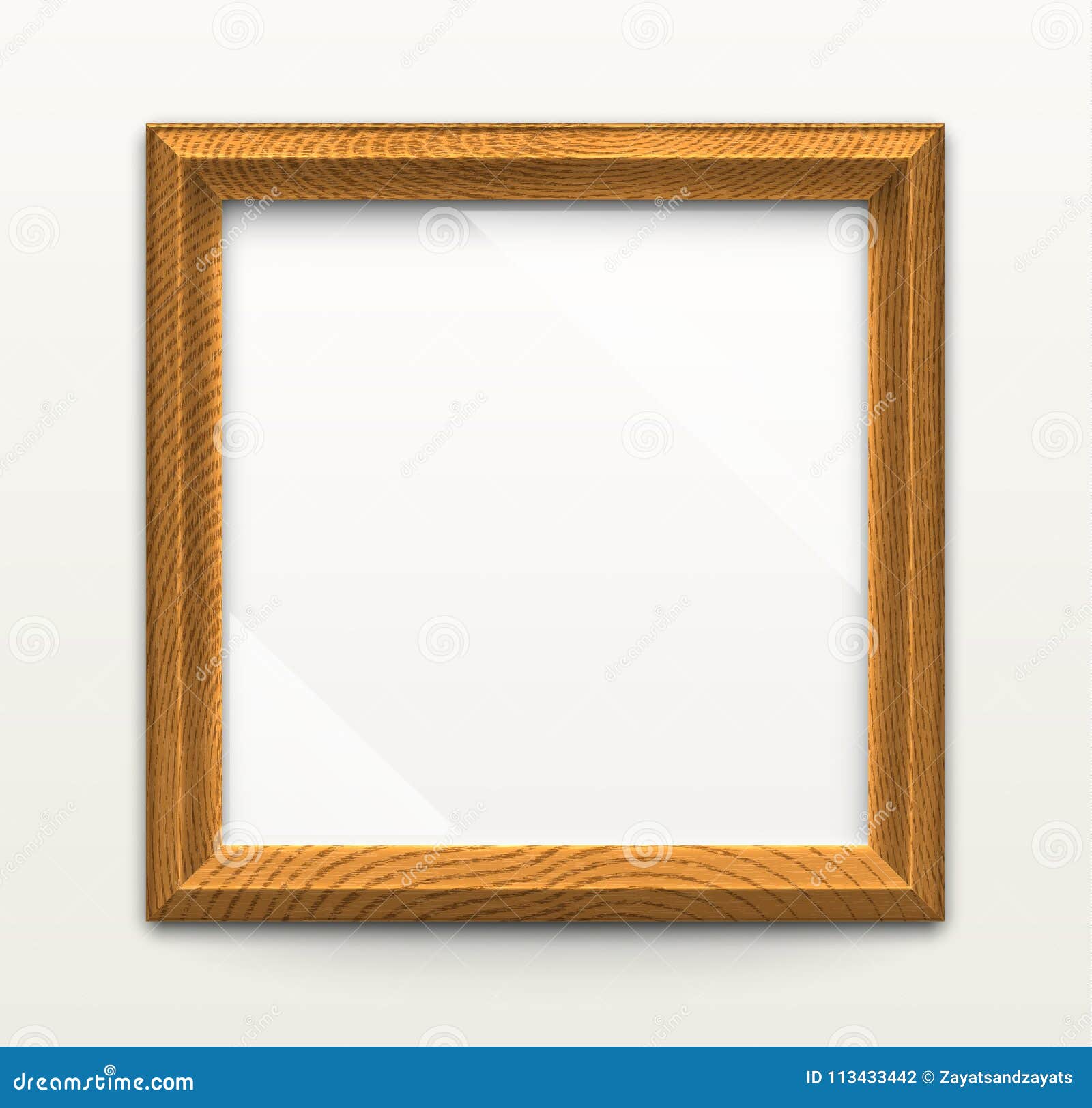 Vector Wooden Frame stock vector. Illustration of blank - 113433442