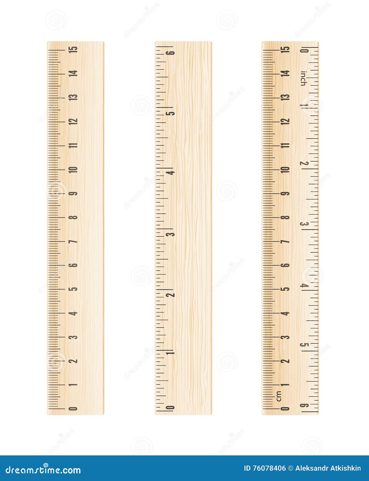 Vector wooden ruler stock vector. Illustration of background - 76078406