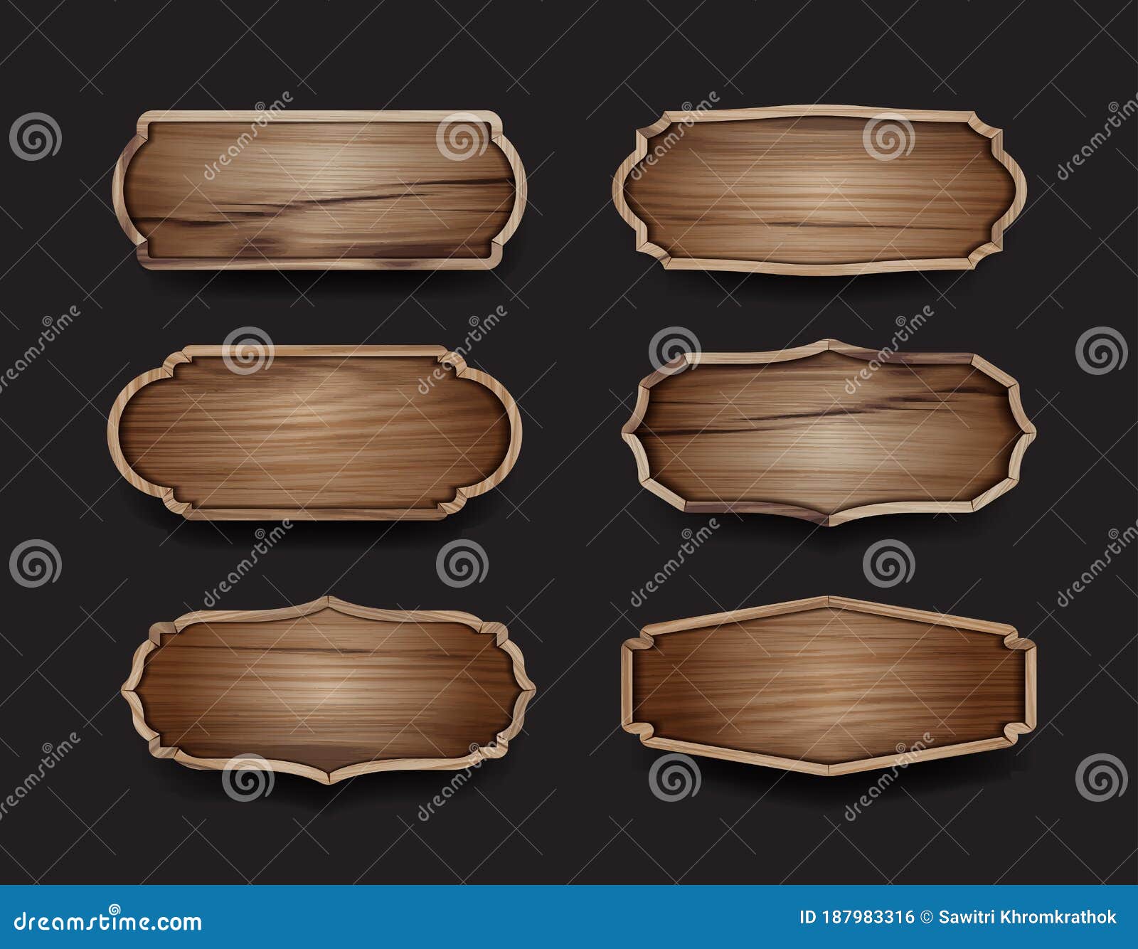 Vector Wooden Label Royalty-Free Stock Photo | CartoonDealer.com #101557779