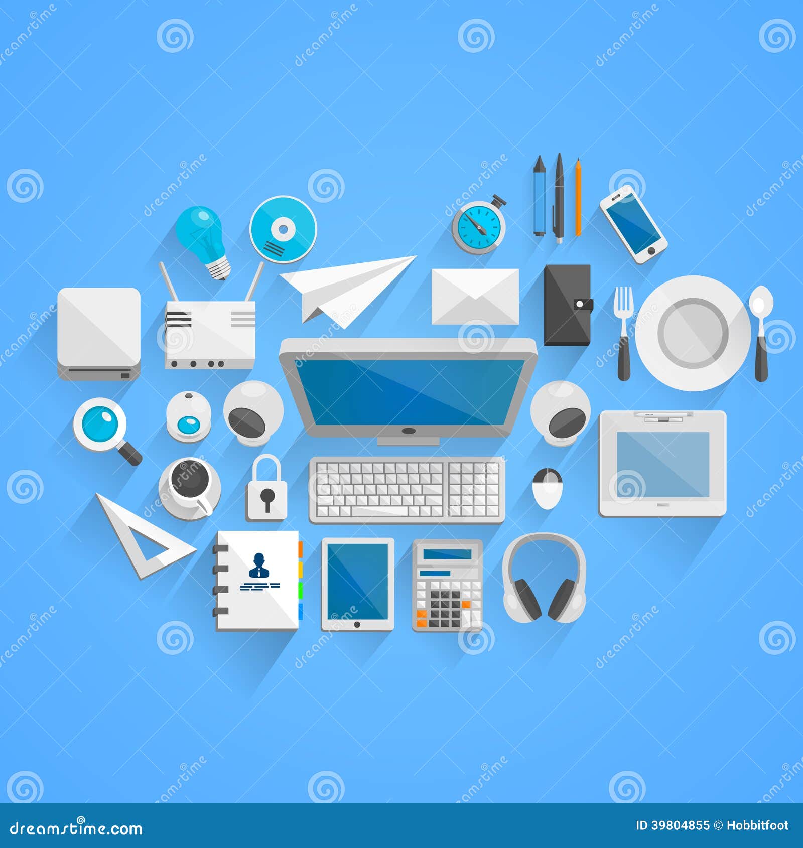 Vector work style stock vector. Illustration of finance - 39804855