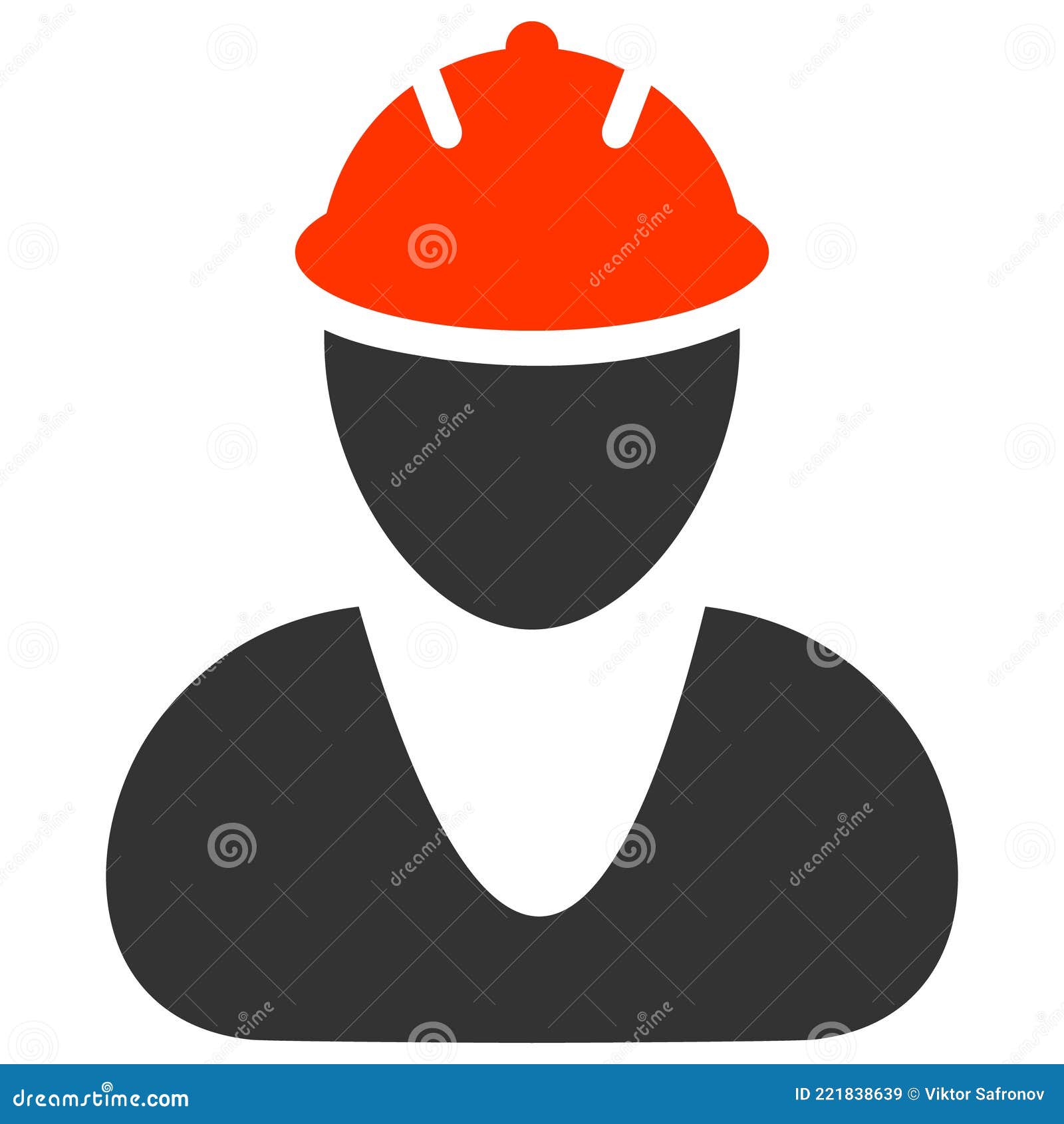 Vector Worker Flat Icon Image Stock Vector - Illustration of client ...