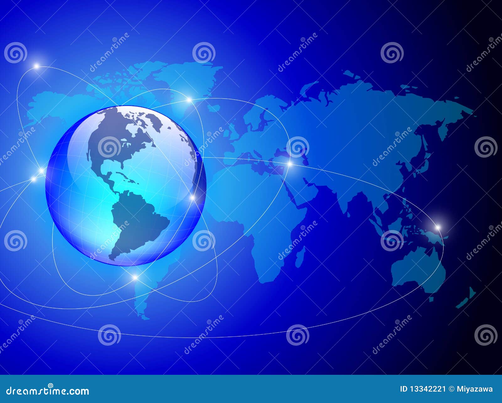 Vector world stock illustration. Illustration of communicate - 13342221