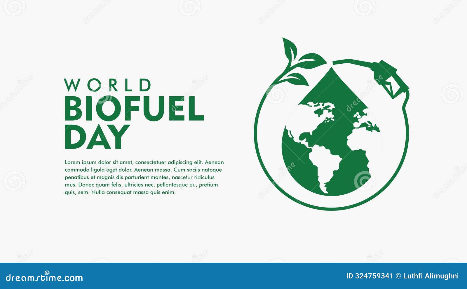 Vector World Biofuel Day Background Template Stock Illustration ...