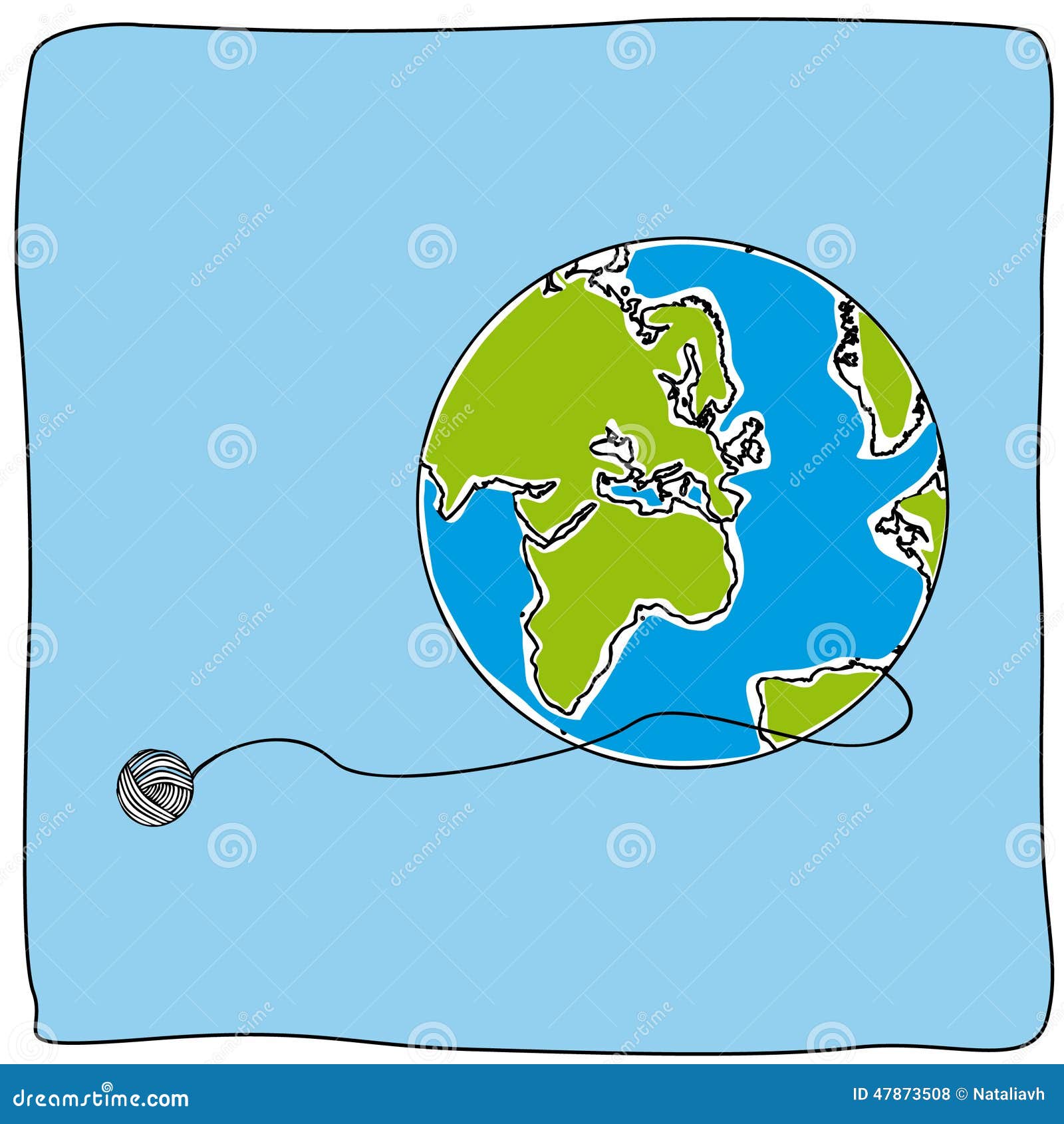 Vector world card stock vector. Illustration of template - 47873508